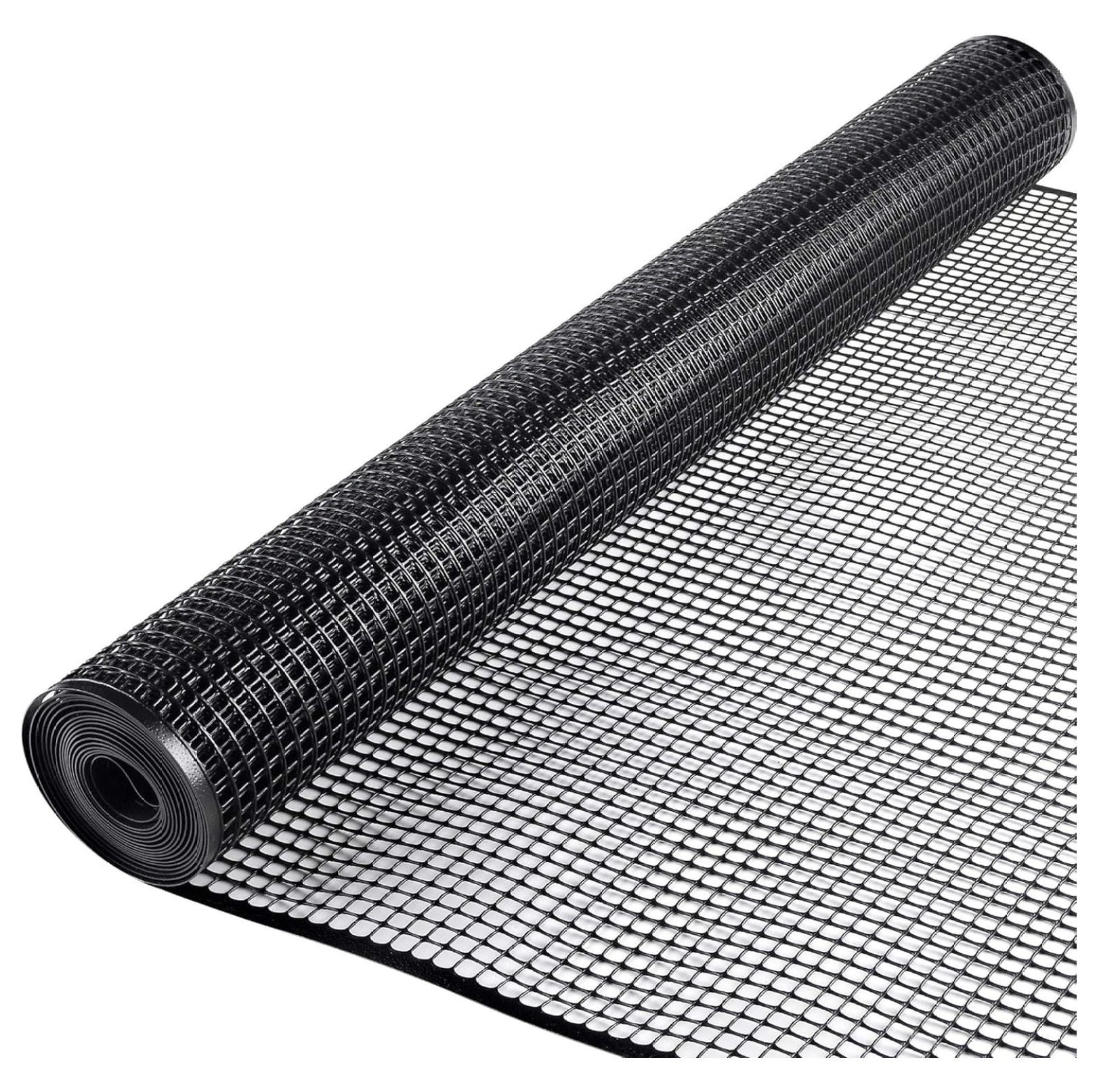 Plastic Mesh Hardware Netting 3' x 25' Black, Tree Guard Barrier from ...
