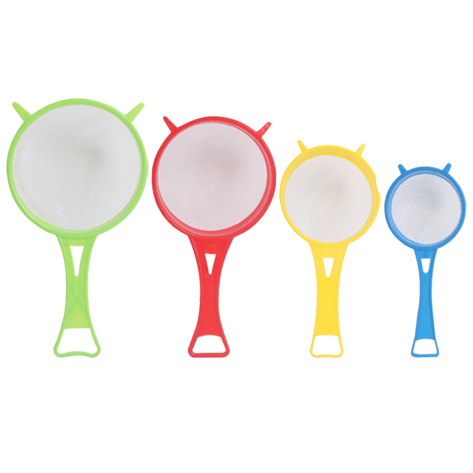 Plastic Mesh Strainer Colander Set, Food Soy Milk Flour Sieve Long ...