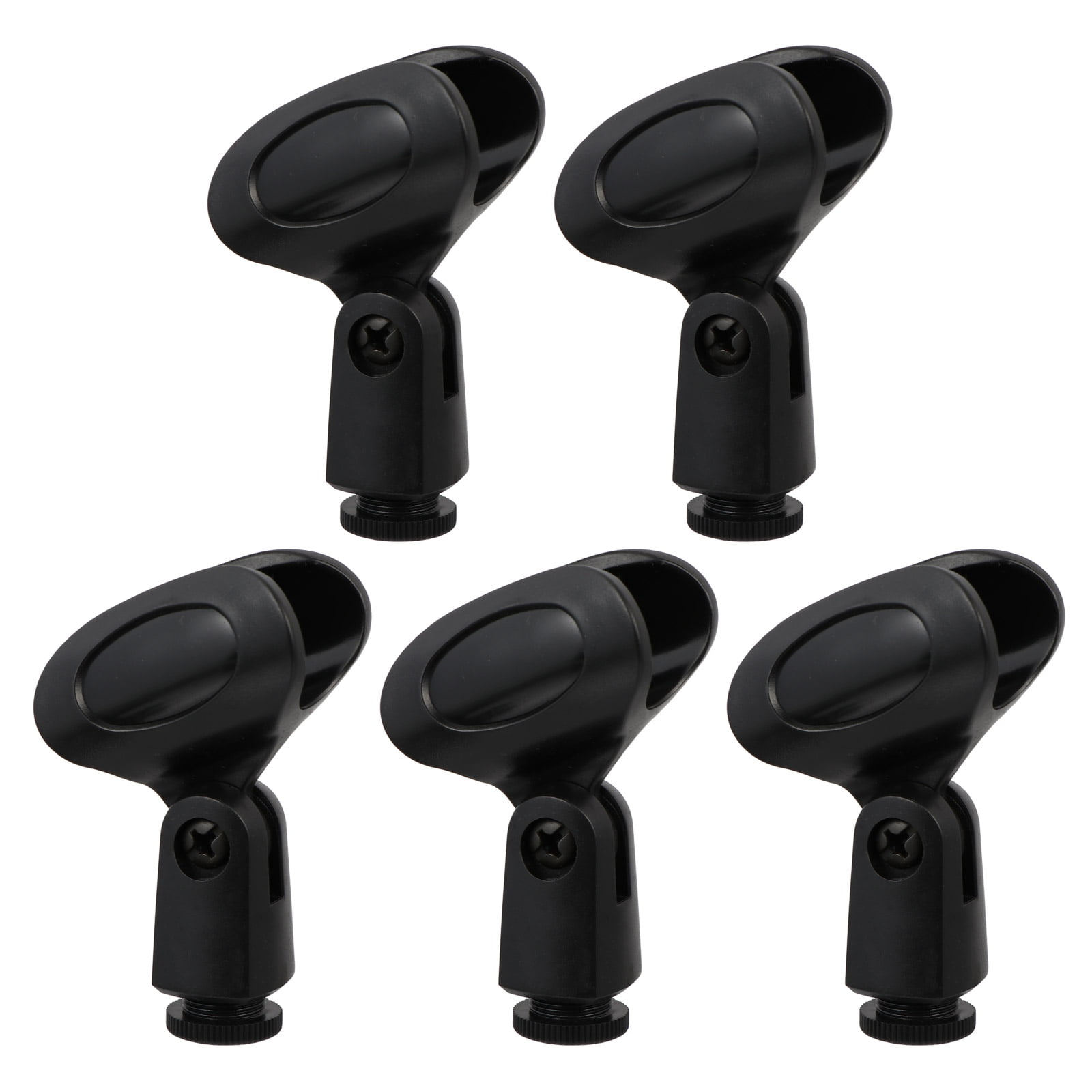 Plastic Mic Clips Microphone Stand Floor Mics Black - Walmart.com