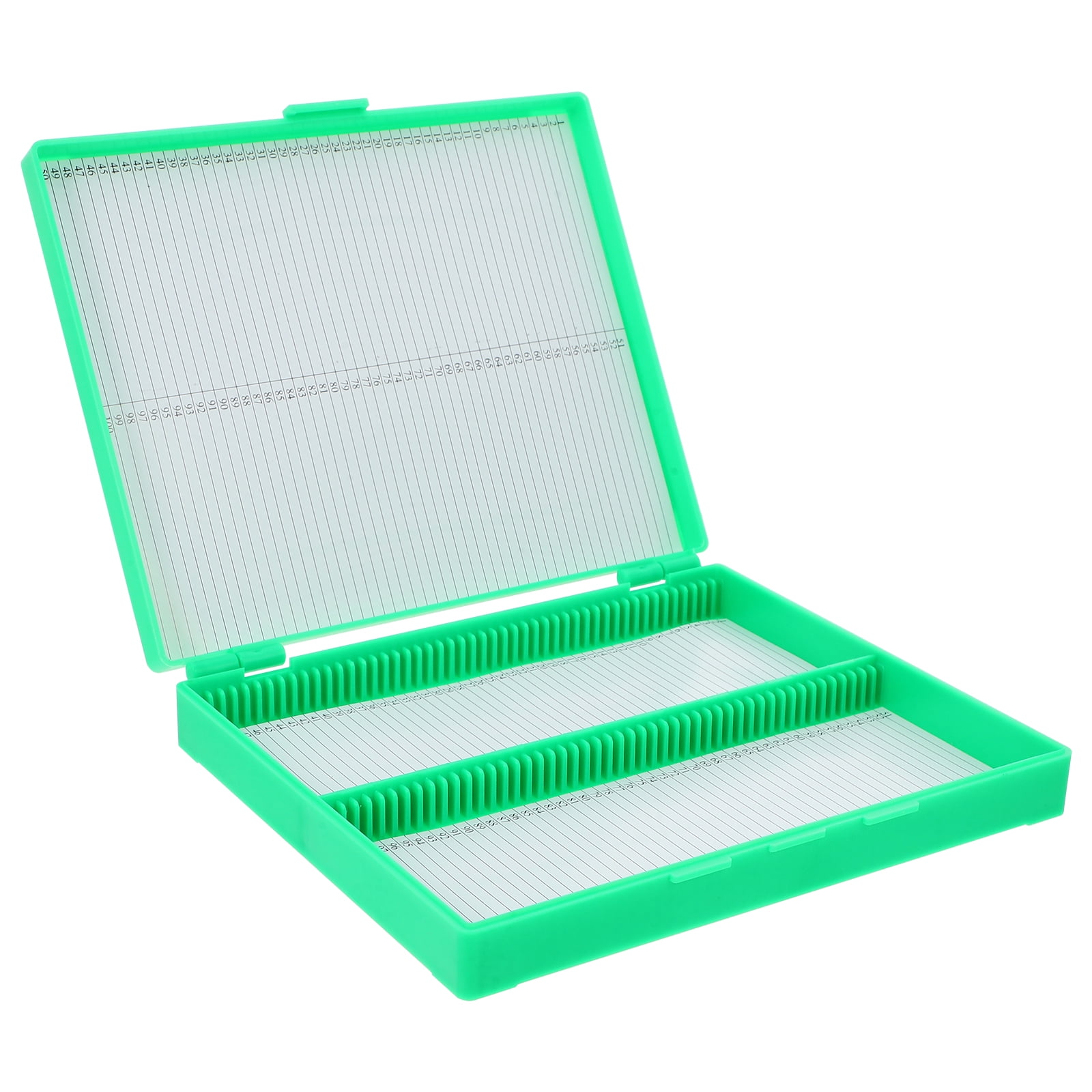 Plastic Microscope Slide Box Slide Storage Box Holds 100 Slides ...