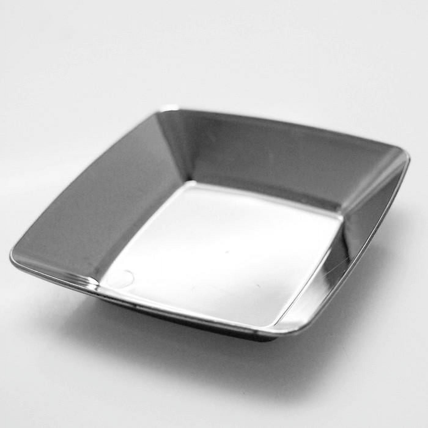 Plastic Mini Dessert Plates Appetizers, 24-Piece, Silver - Walmart.com