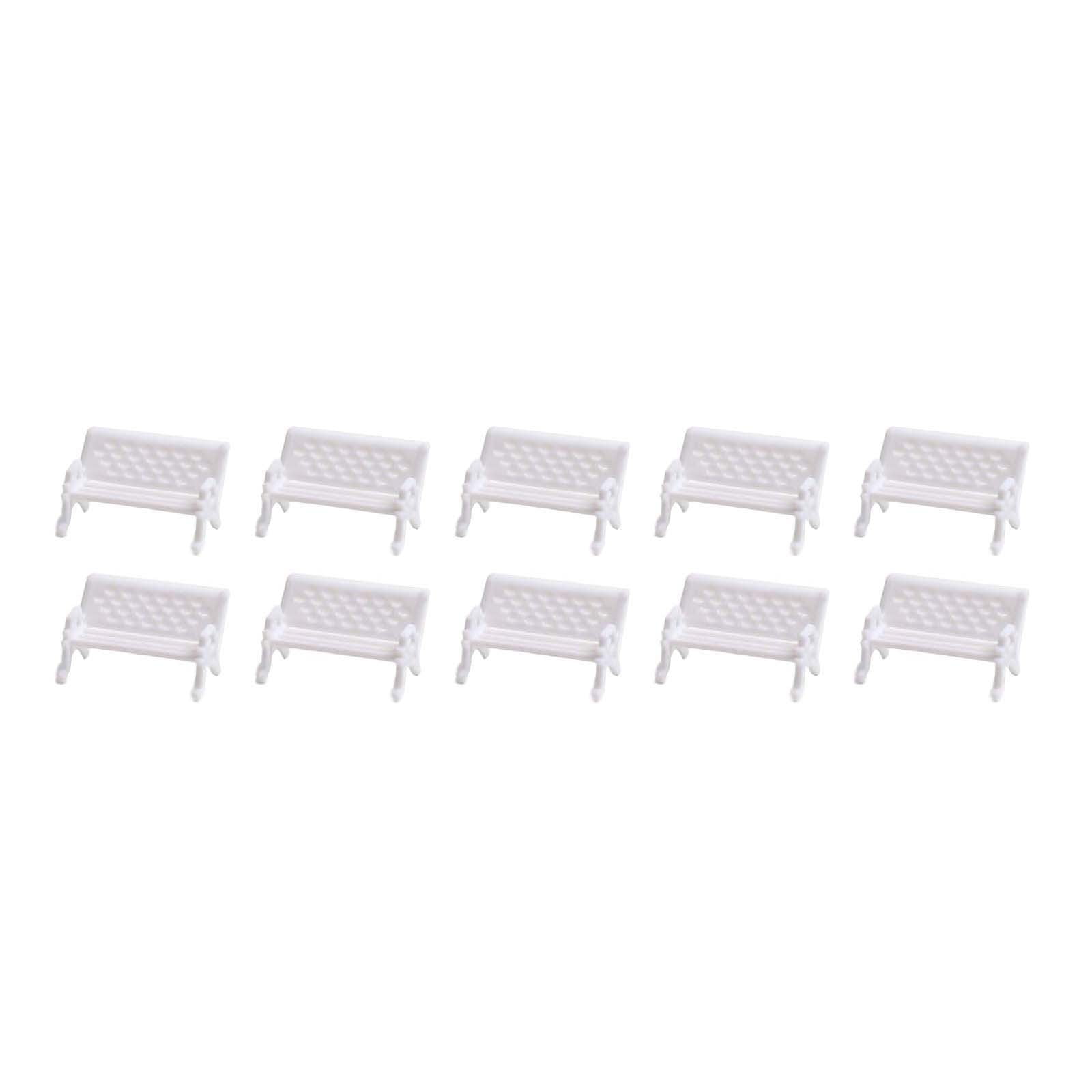 Plastic Mini Park Chairs Set of 10 or 100 for Craft Projects and ...