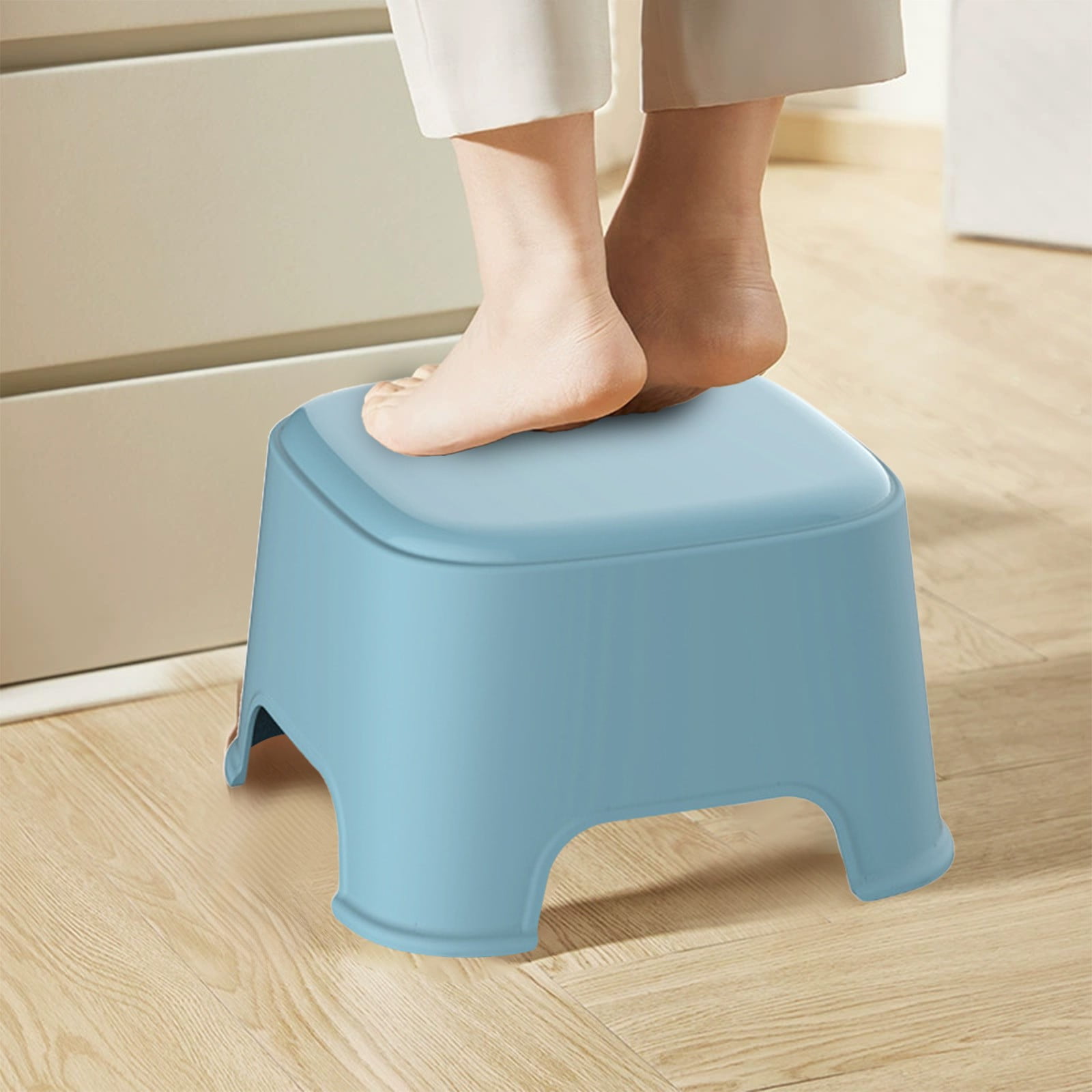 Plastic Mini Stool for Home, Durable Compact Design, Anti-Slip Feet ...