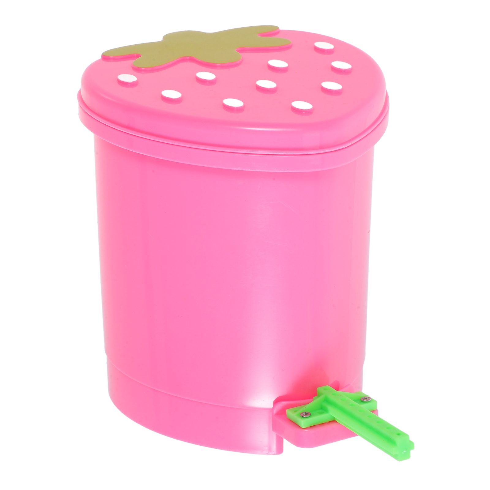 Plastic Mini Trash Can Strawberry Desktop Waste Baskets Garbage ...