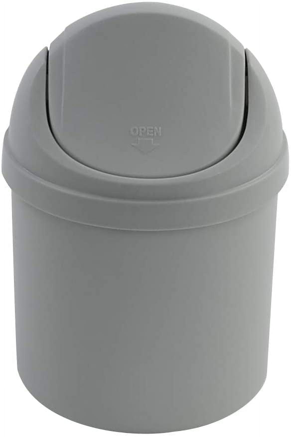 Plastic Mini Trash Cans with Swing-Top Lid, 0.7 Gallon (Pink) - Walmart.com