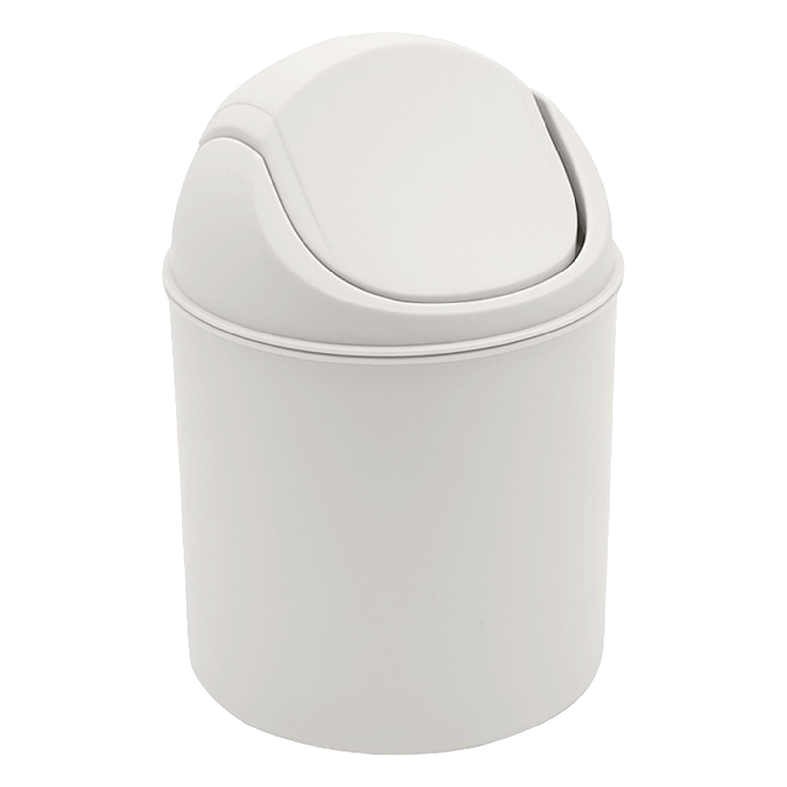 Mini Wastebasket Can with Swing Lid, Tiny Desktop Waste Garbage Bin for ...