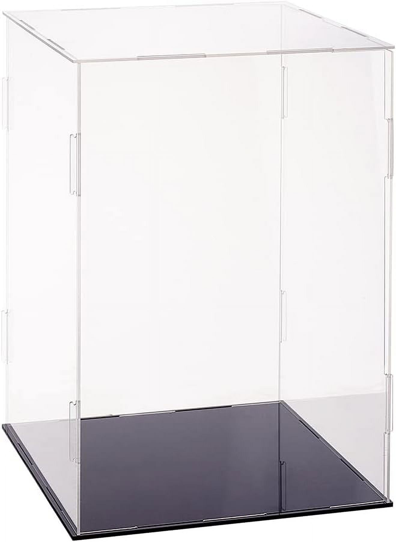 Plastic Minifigure Display Cases 8.3x8.3x12inch Clear Dustproof Action ...
