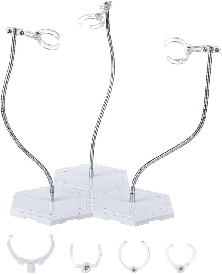 Plastic Minifigures Display Stands with Adjustable Snake Bone Bracket ...