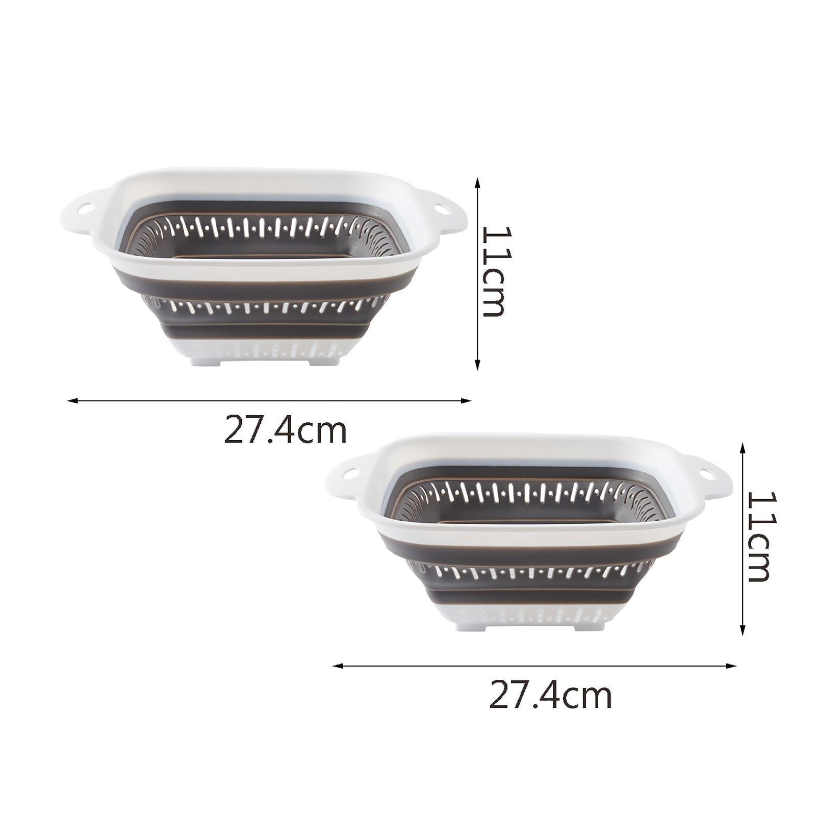 Plastic Mixing Bowls Collapsible Colander Strainer With Plastic Handles ...