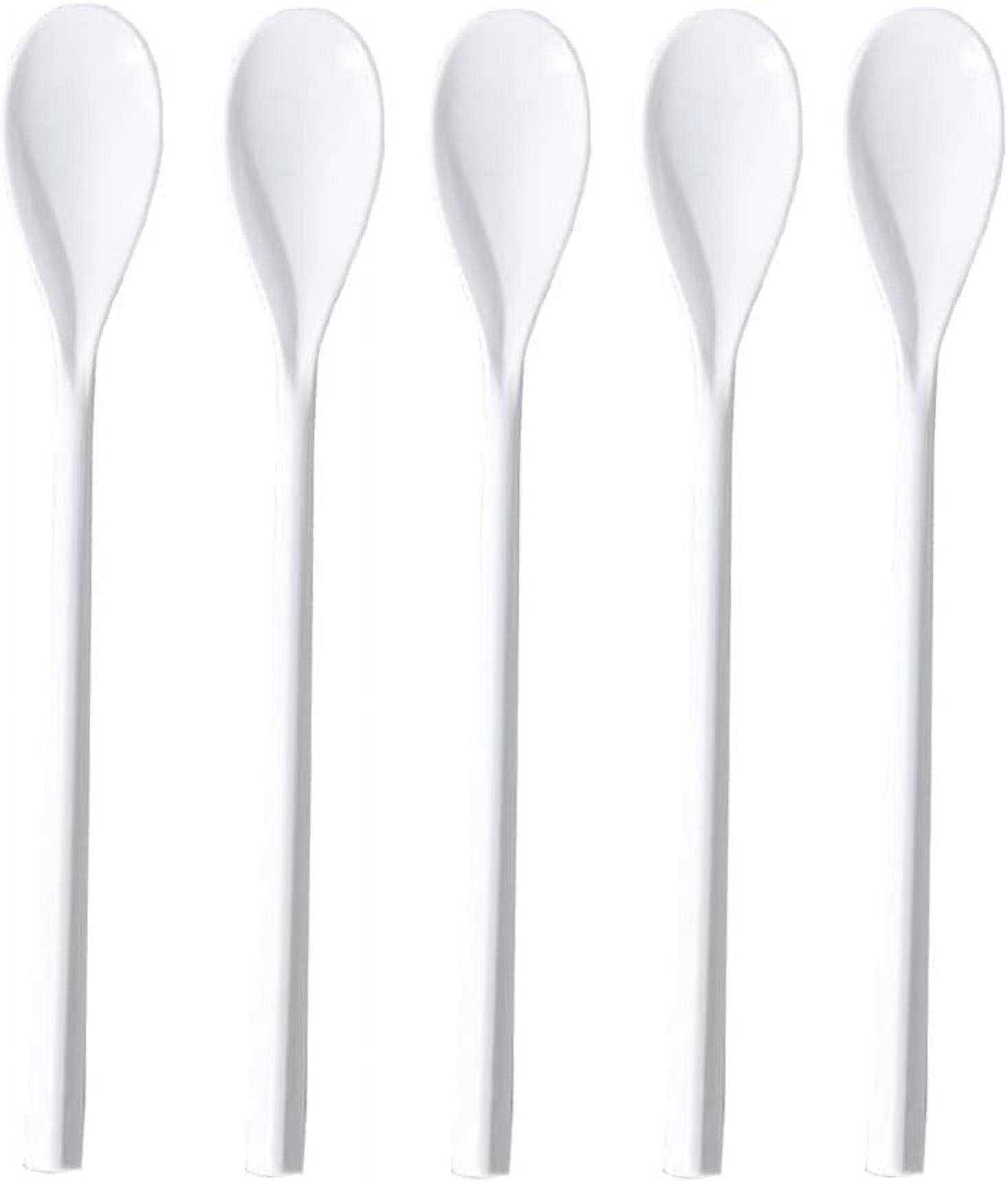 Plastic Mixing Spoons, Set of 10, Long Handle Serving Spoons - Walmart.com