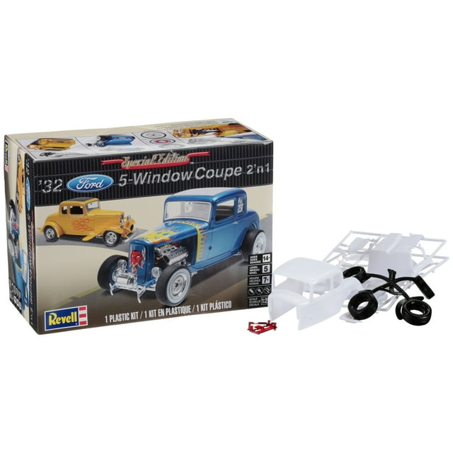 Plastic Model Kit-'32 Ford 5 Window Coupe 2 In 1 1:25 - Walmart.com