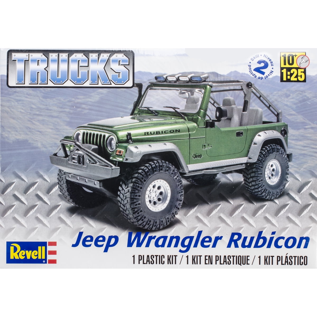 Plastic Model Kit Jeep Wrangler Rubicon 1:25 - Walmart.com