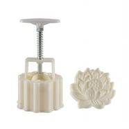 Pompotops Mooncake Mold Flower Mid-autumn Festival Hand Press Moon Cake ...