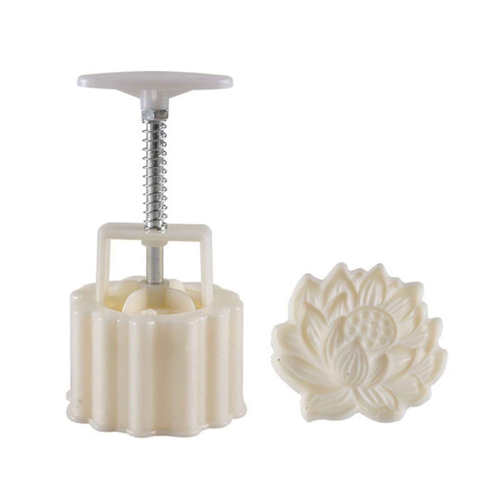 Plastic Mooncake Mold 125/150g 3D Lotus Stamp Cookie Cutter Mould DIY ...