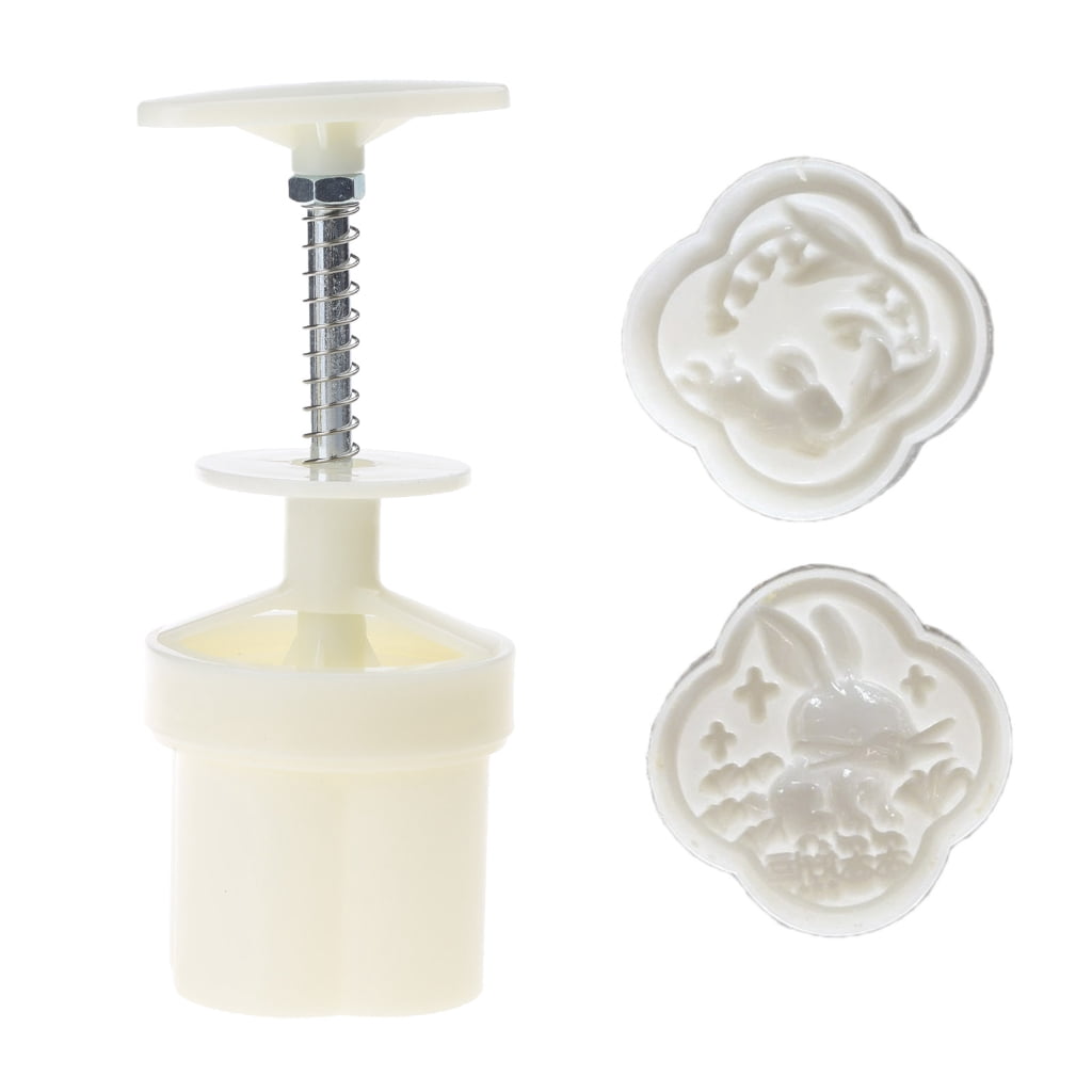 Plastic Mooncake Stamp Cute Rabbit Shape DIY Mooncake Mold Festival ...