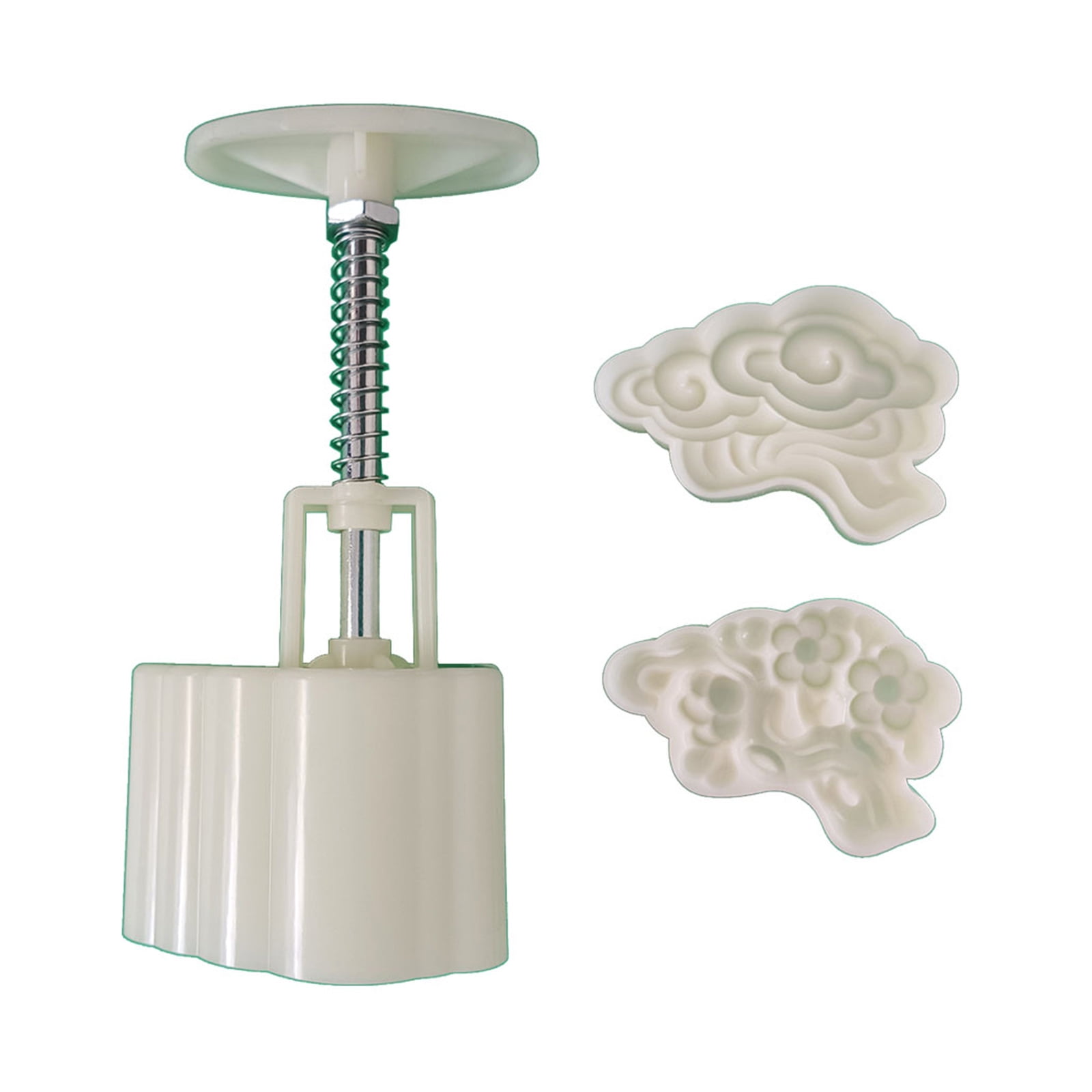 Plastic Mooncake Stamps Cute Pine Shaped Mooncake Mold Festival Hand ...