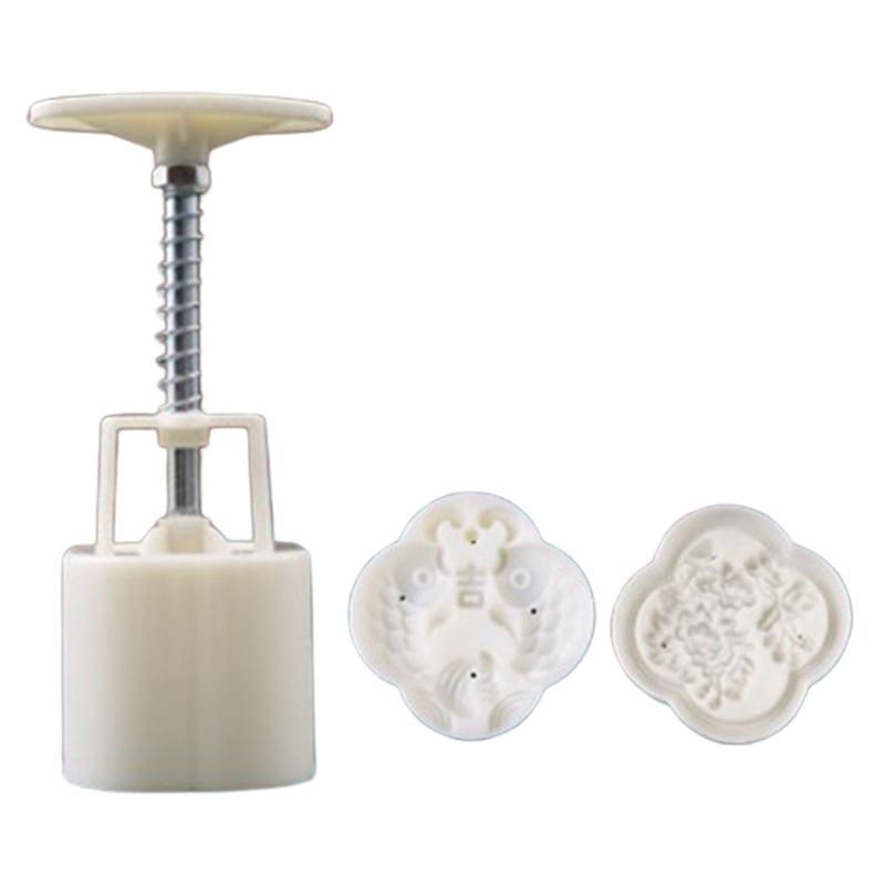 Plastic Mooncake Stamps Fish Shape Mooncake Moulds DIY Hand Press ...