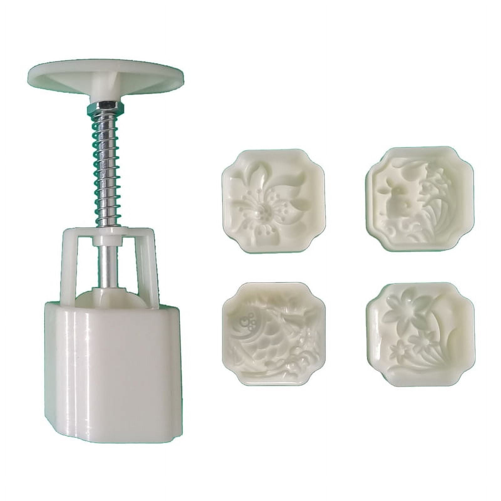Plastic Mooncake Stamps Mooncake Moulds Festival DIY Hand Press ...