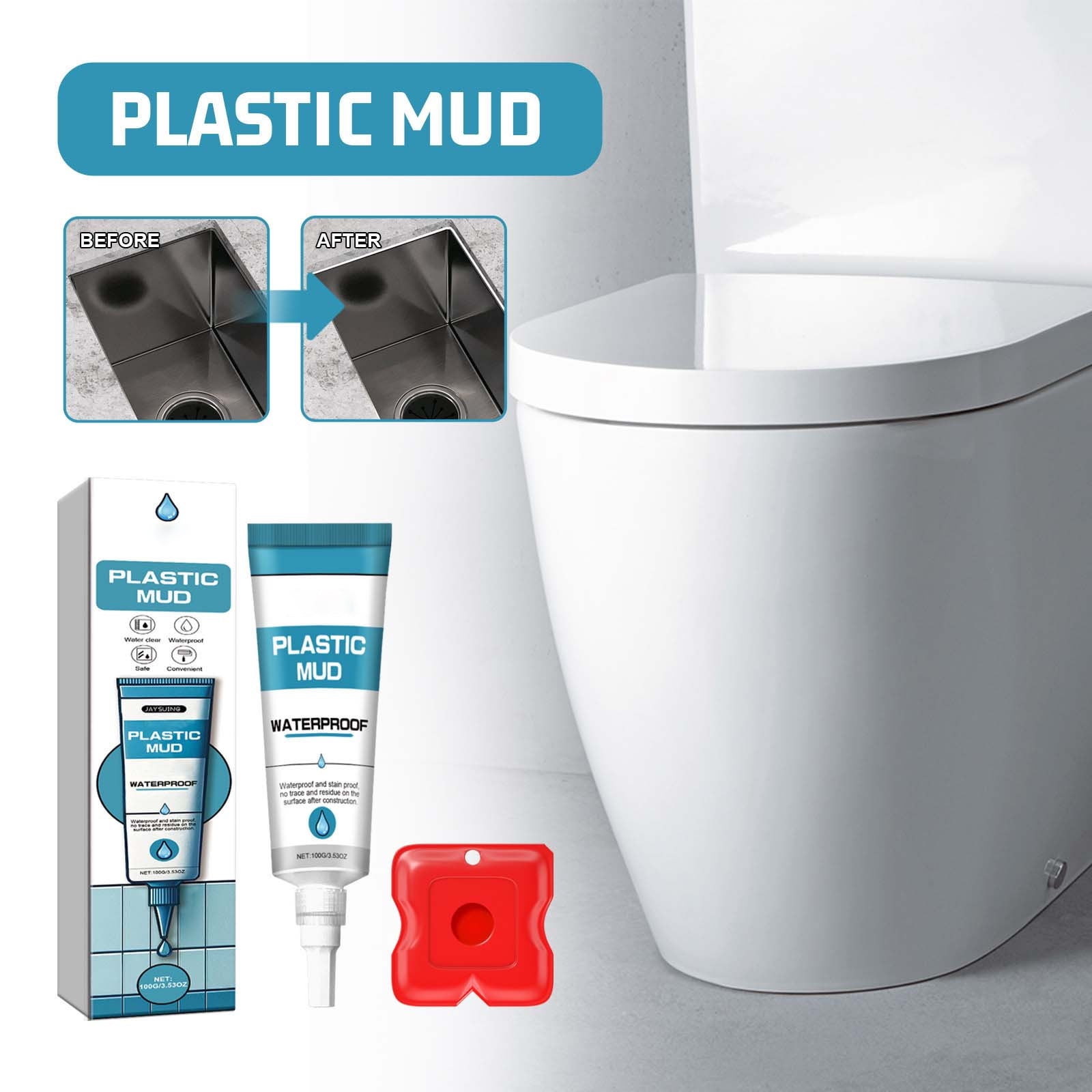 Plastic Mud Tile Repair Filler, Bathroom & Kitchen Ceramic Adhesive ...