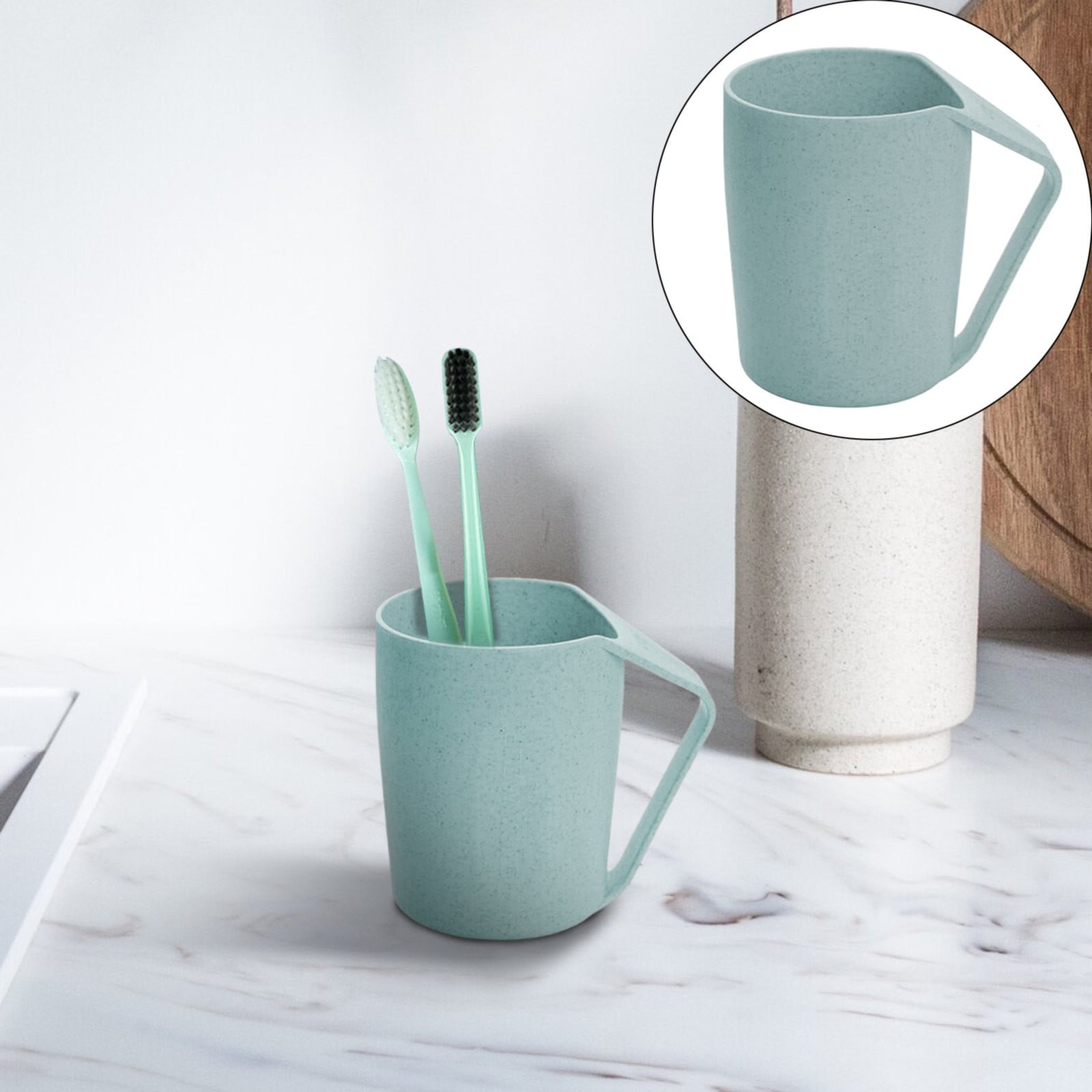 Plastic Mugs With Handles Wheat Lightweight Cup Biodegradable Mug ...