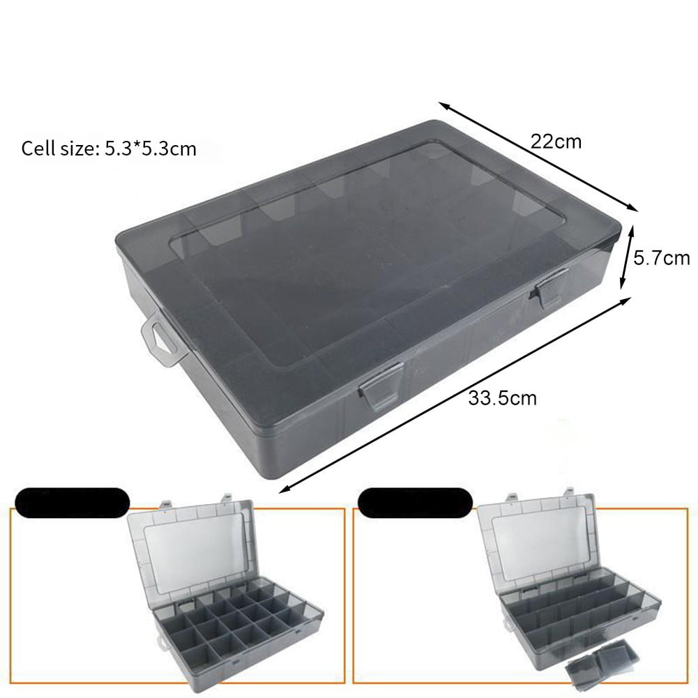 Plastic Multi-Grid Tool Parts Box Storage Screw Box Electronic ...