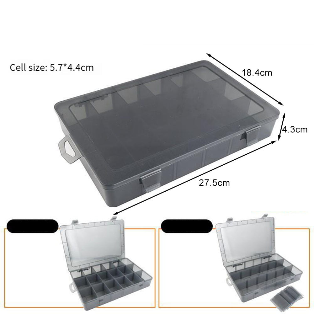 Plastic Multi-Grid Tool Parts Box Storage Screw Box Electronic ...