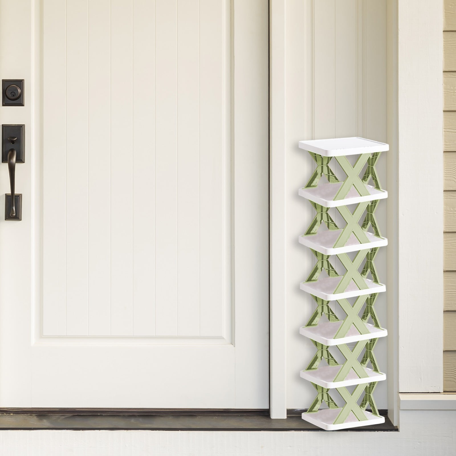 Plastic Multi-tier Shelf, Space-saving Storage Shelf, Sturdy ...