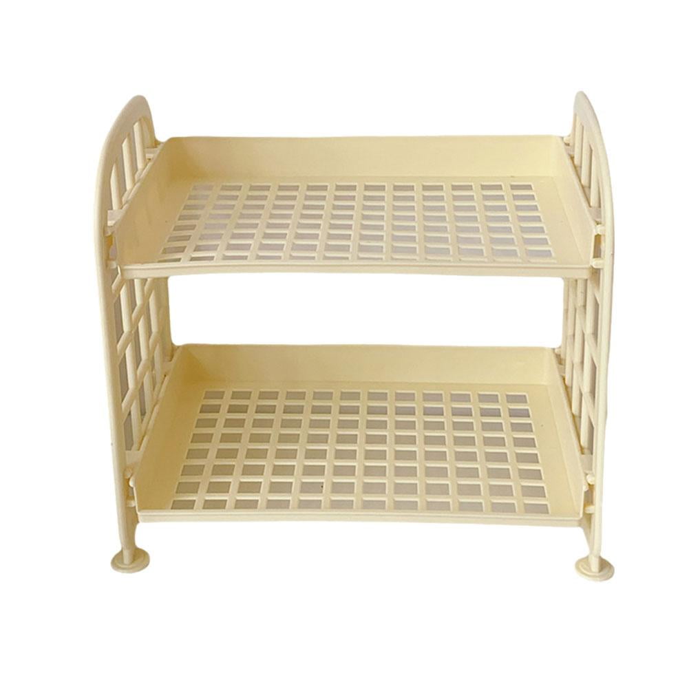 Plastic Multi-use Folding Cosmetic Storage Rack, Space-saving Desktop ...