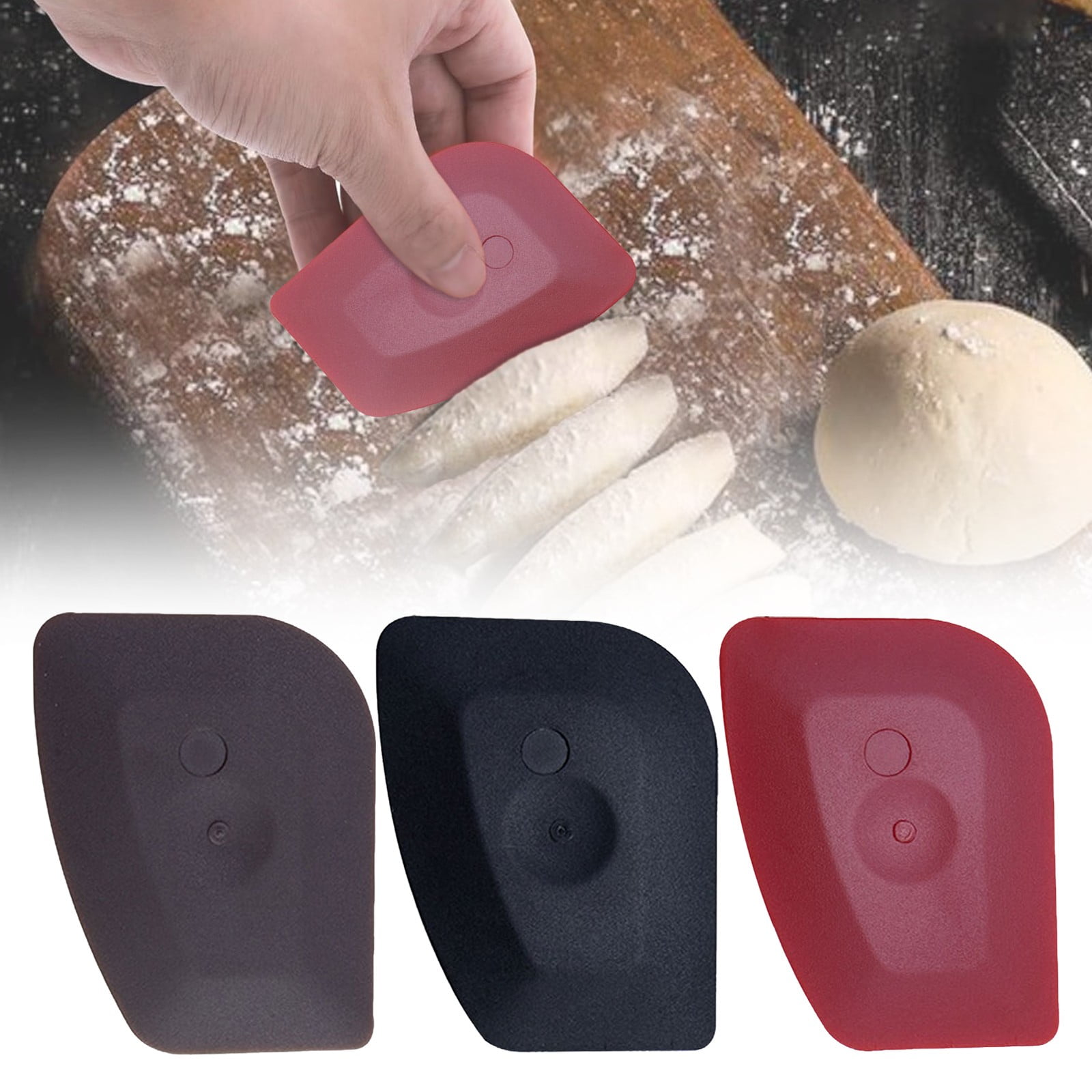 Plastic Non Scratch Pan Scraper for Pot Skillet Cleaning and ...