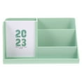 Plastic Notepad Storage Box Stri Desk Calendar Holder Sundries Storage ...