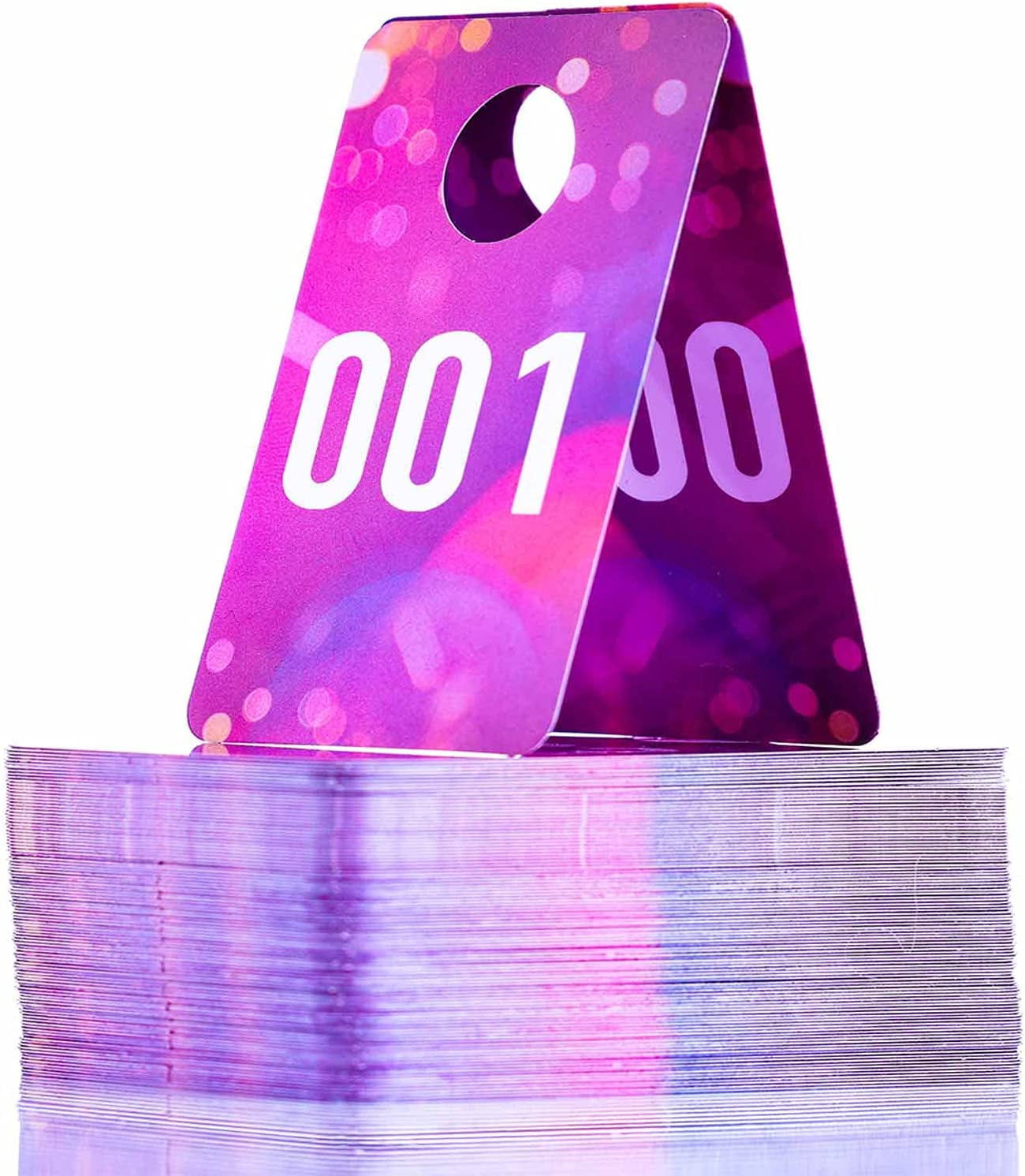 Plastic Number Tags, 1.97x3.15 Inch (5x8cm), Pink Spots - Normal and ...