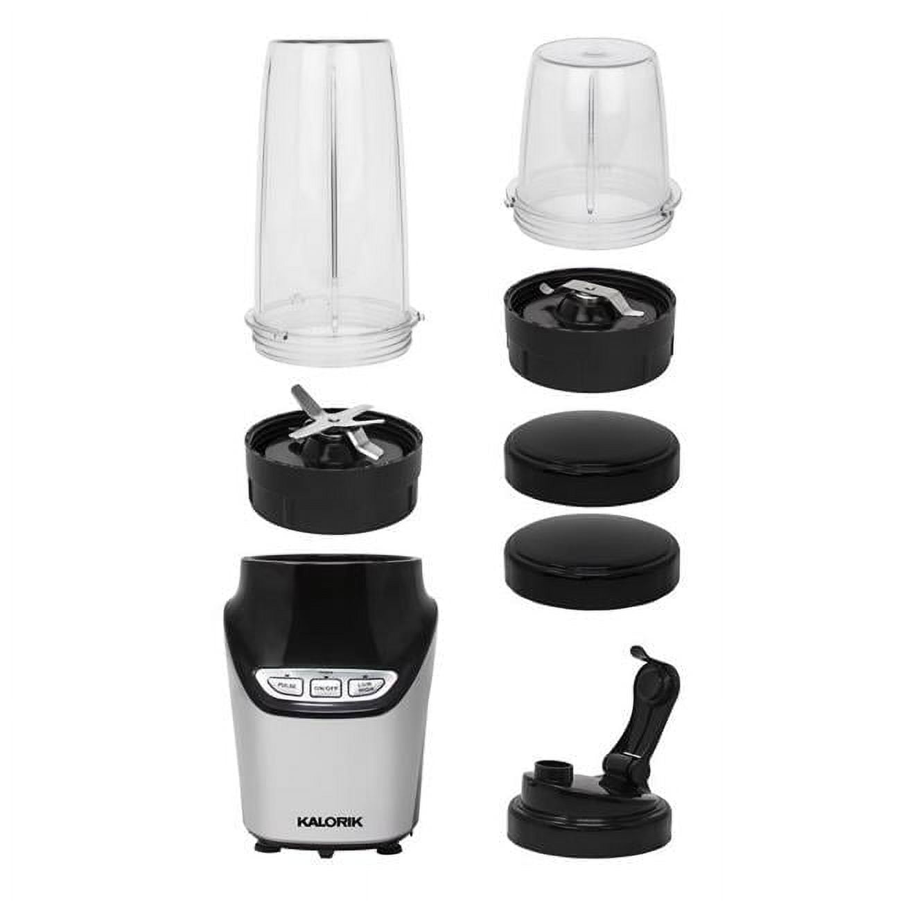 Plastic Nutrition Blender Set - 3 Speed, Black & Silver - Walmart.com