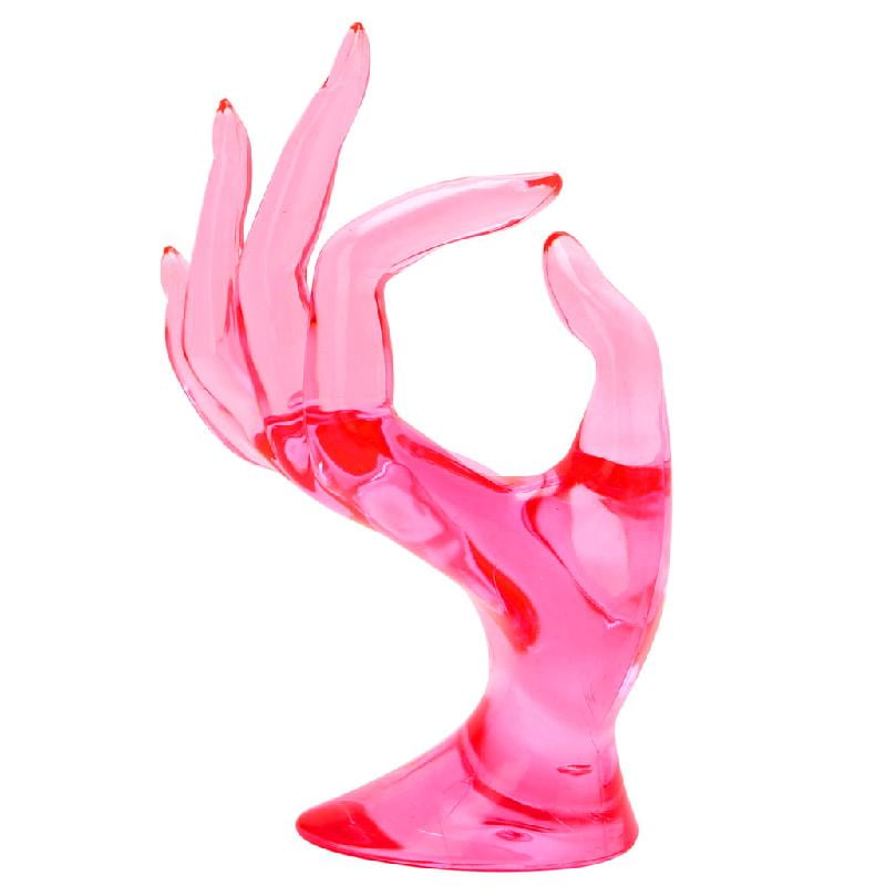 Plastic OK Hand Ring Holder Mannequin Hand Shape Bracelet Holder ...