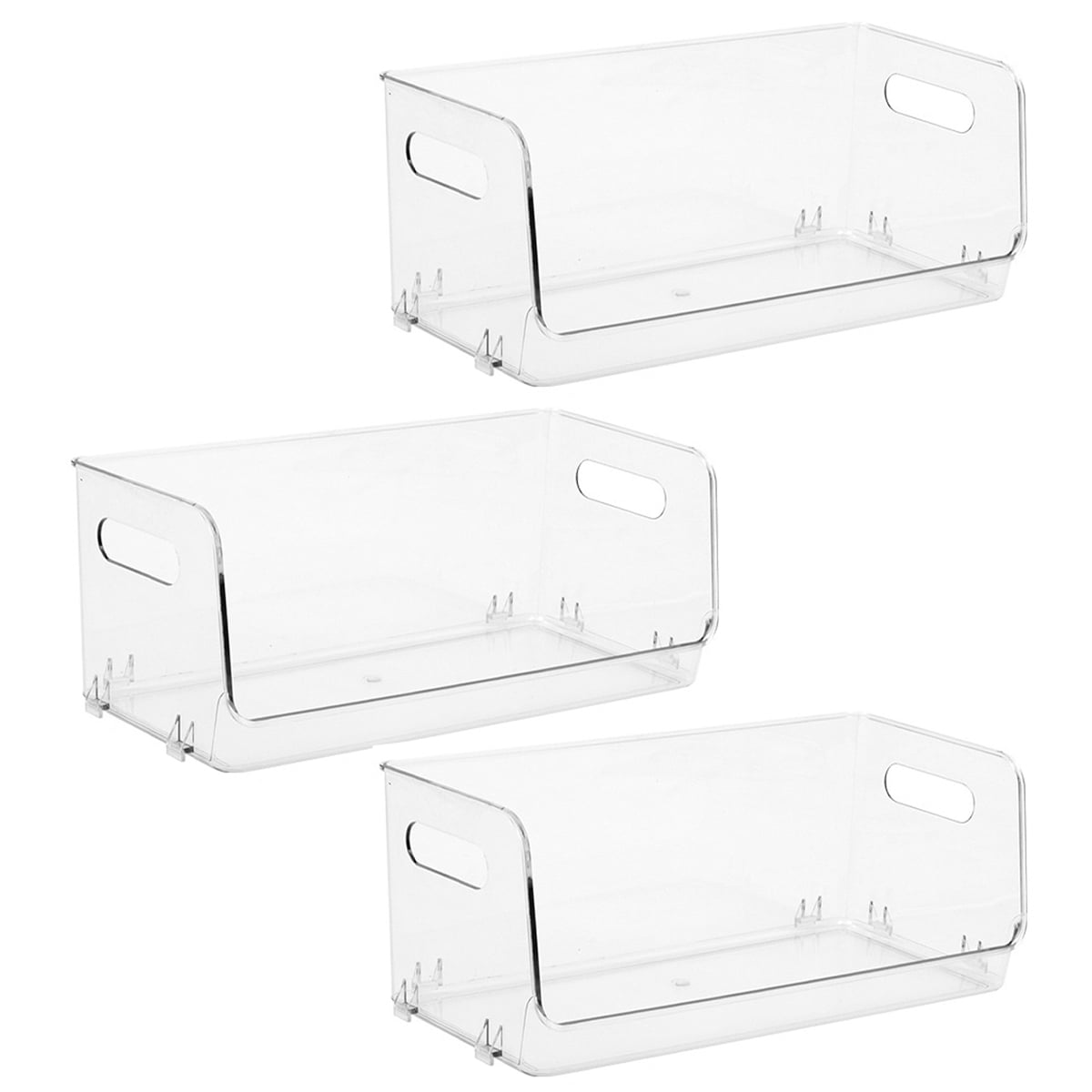 Plastic Organizer Bins, Clear | Multi-Use Organizer Bins | Pantry ...