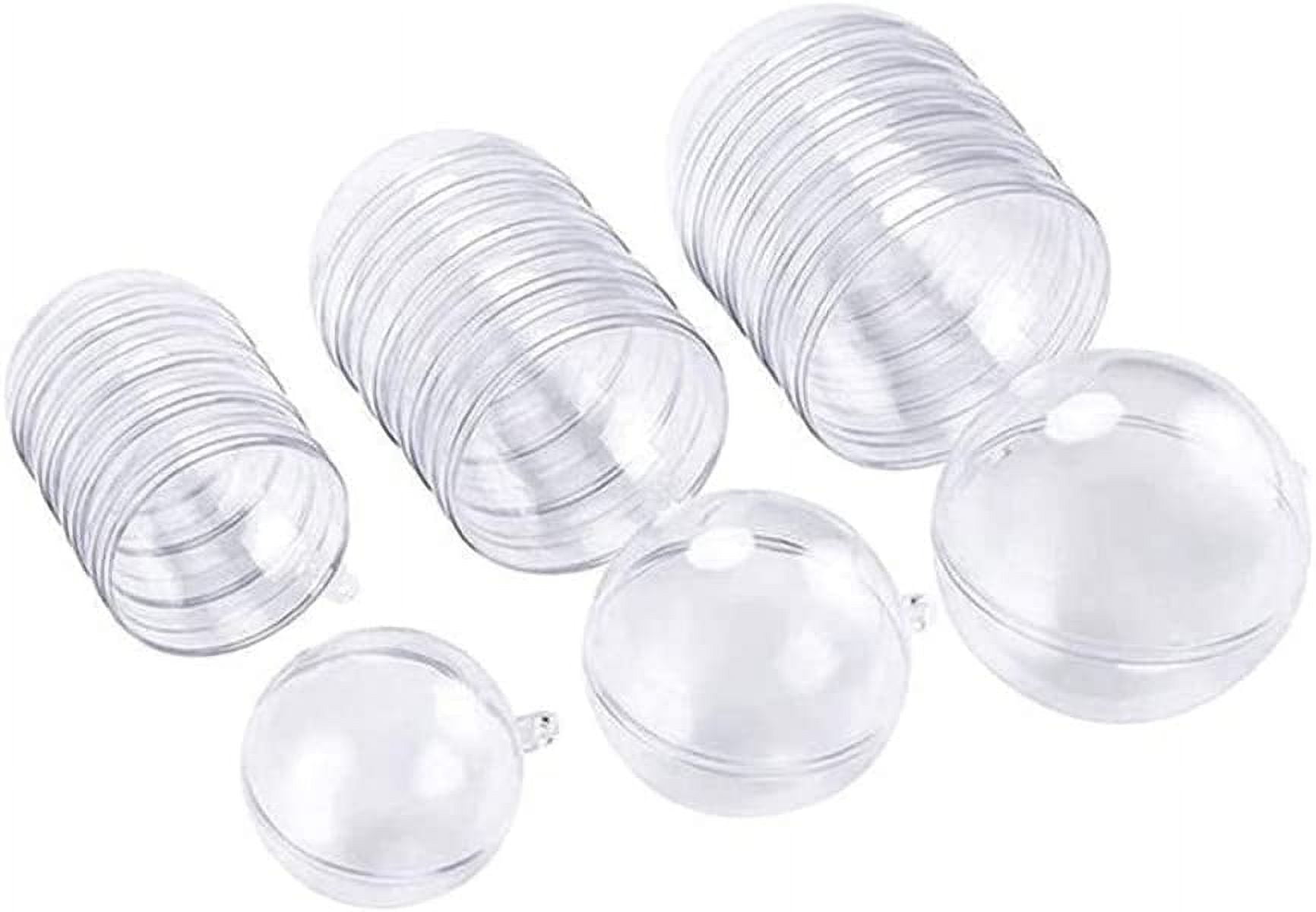 Plastic Ornaments Balls Transparent Fillable DIY Crafts Ball Pendant ...