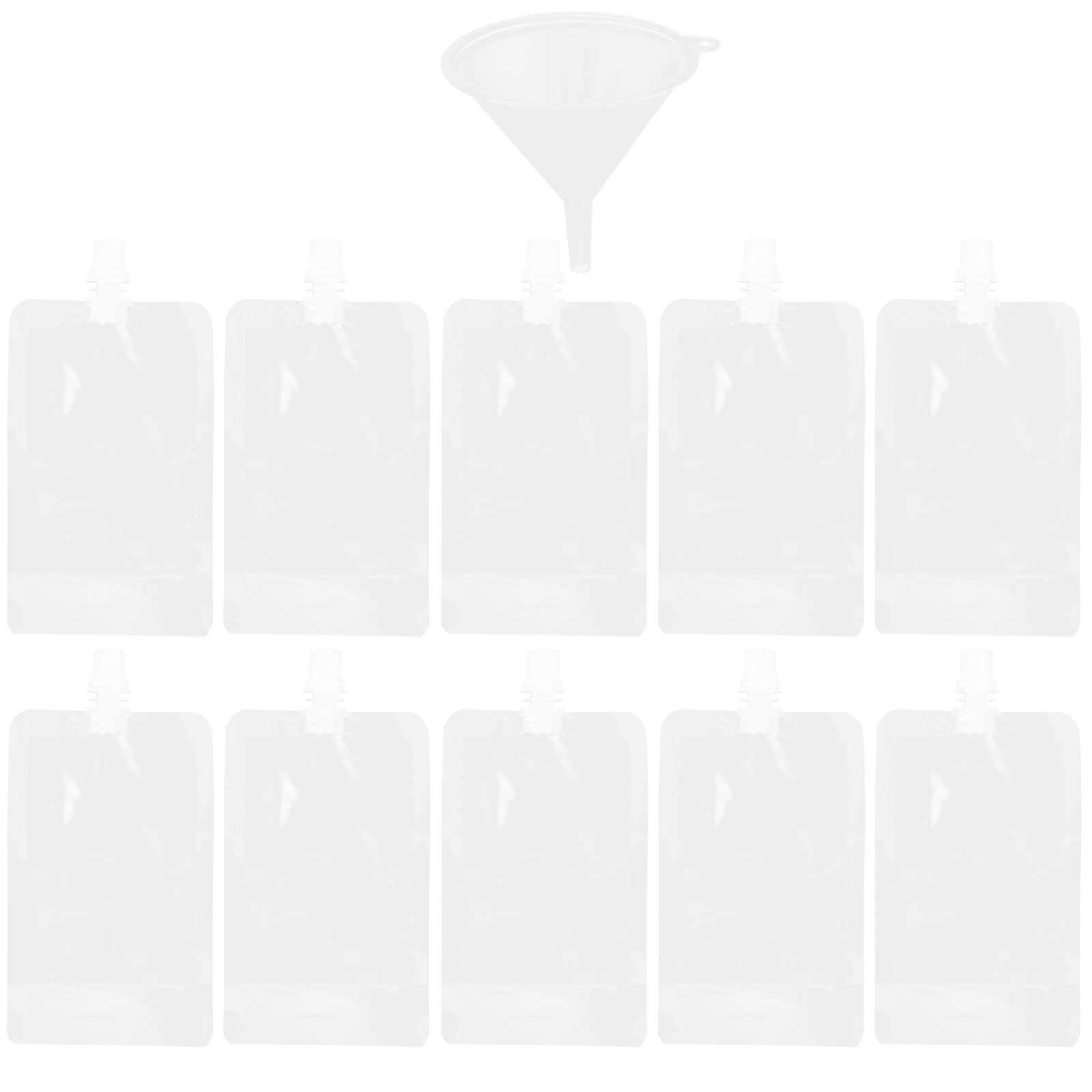 Plastic Outdoor Activities Juice Pouches Milk Tea Packaging Bag Funnel ...