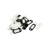 Plastic Oval Shape Key ID Tag Name Label Split Ring Keyring 30Pcs ...