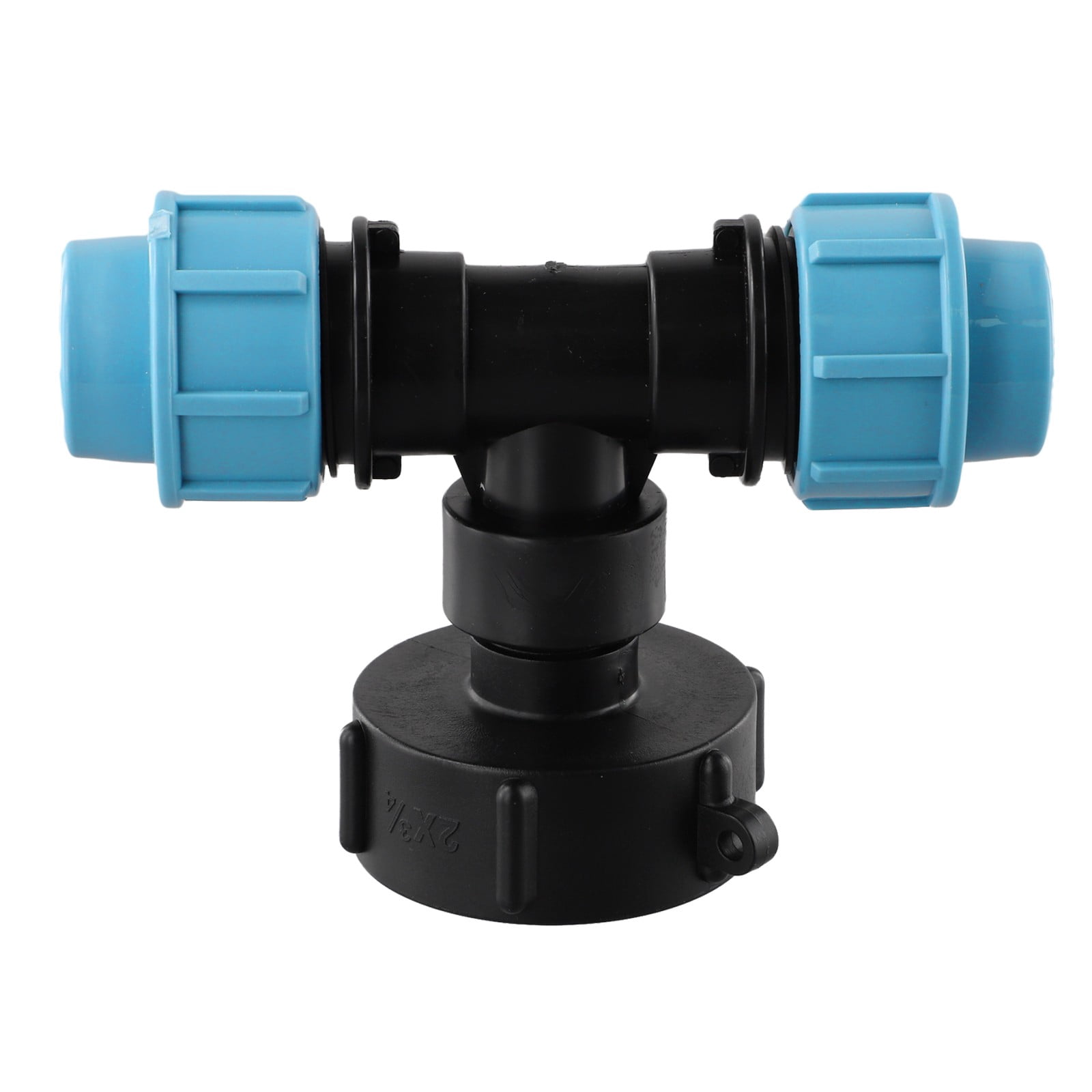 Plastic PE Tube Tap Water Splitter S60X6 Garden Coarse Thread IBC Tank ...