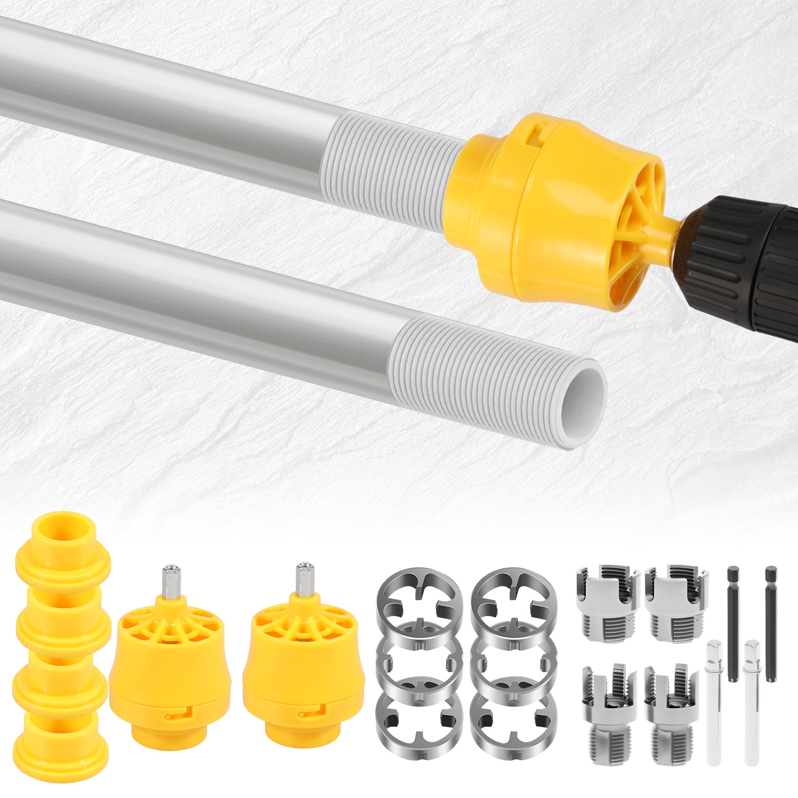 Plastic PVC Pipe Threader Set Accurate Pipe Threader Plumbing Tool Kit ...