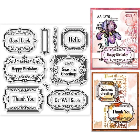 Plastic PVC Plastic Stamps for DIY Scrapbooking Photo Album Decorative ...