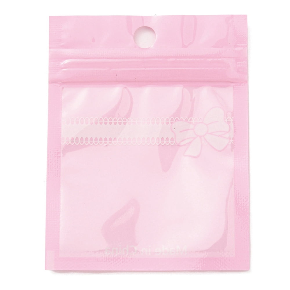Plastic Packaging Yin-yang Zip Lock Bags Bowknot Print Top Self Seal ...
