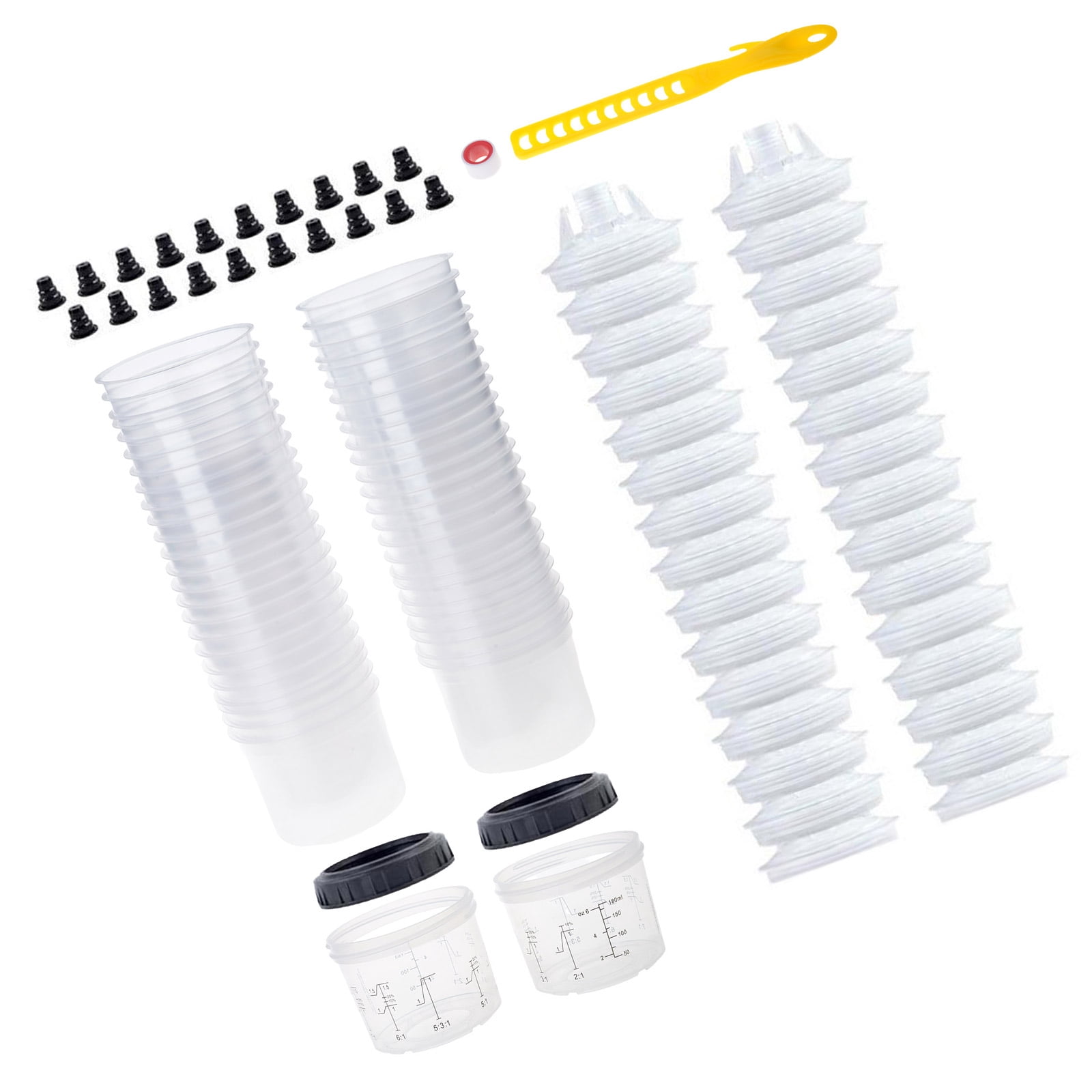 Plastic Paint Sprayer Mixing Cup with Measuring Scale Paints ...