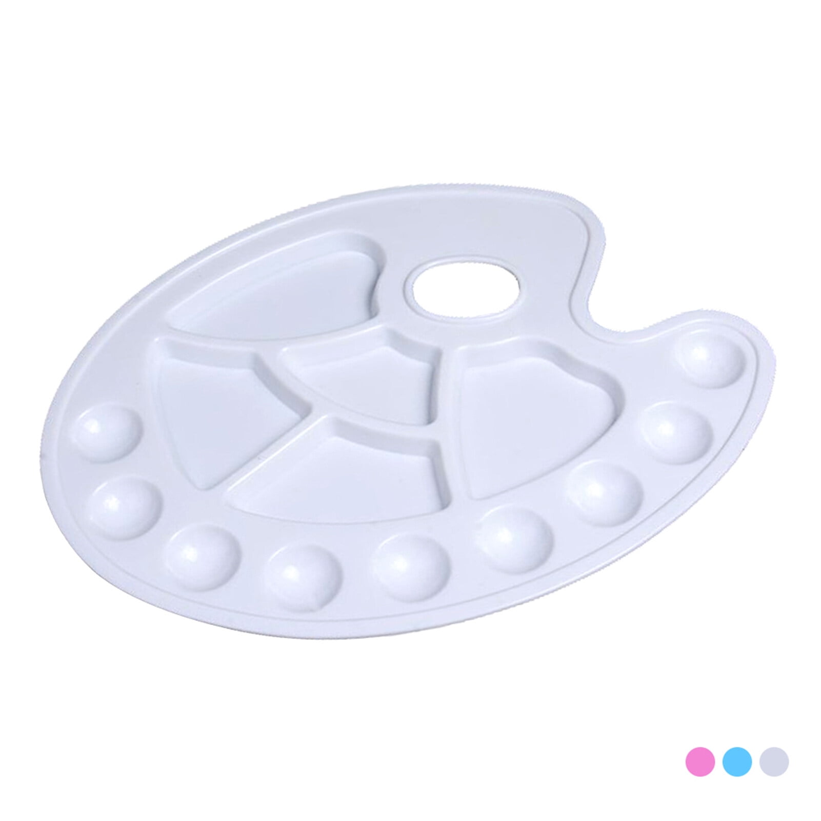 Plastic Palette Large Paint Tray with Thumb Hole for Holding and Mixing ...