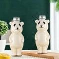 Plastic Panda Bottle Cup, with Lid - Bear Shaped Squeeze Bottle Empty ...