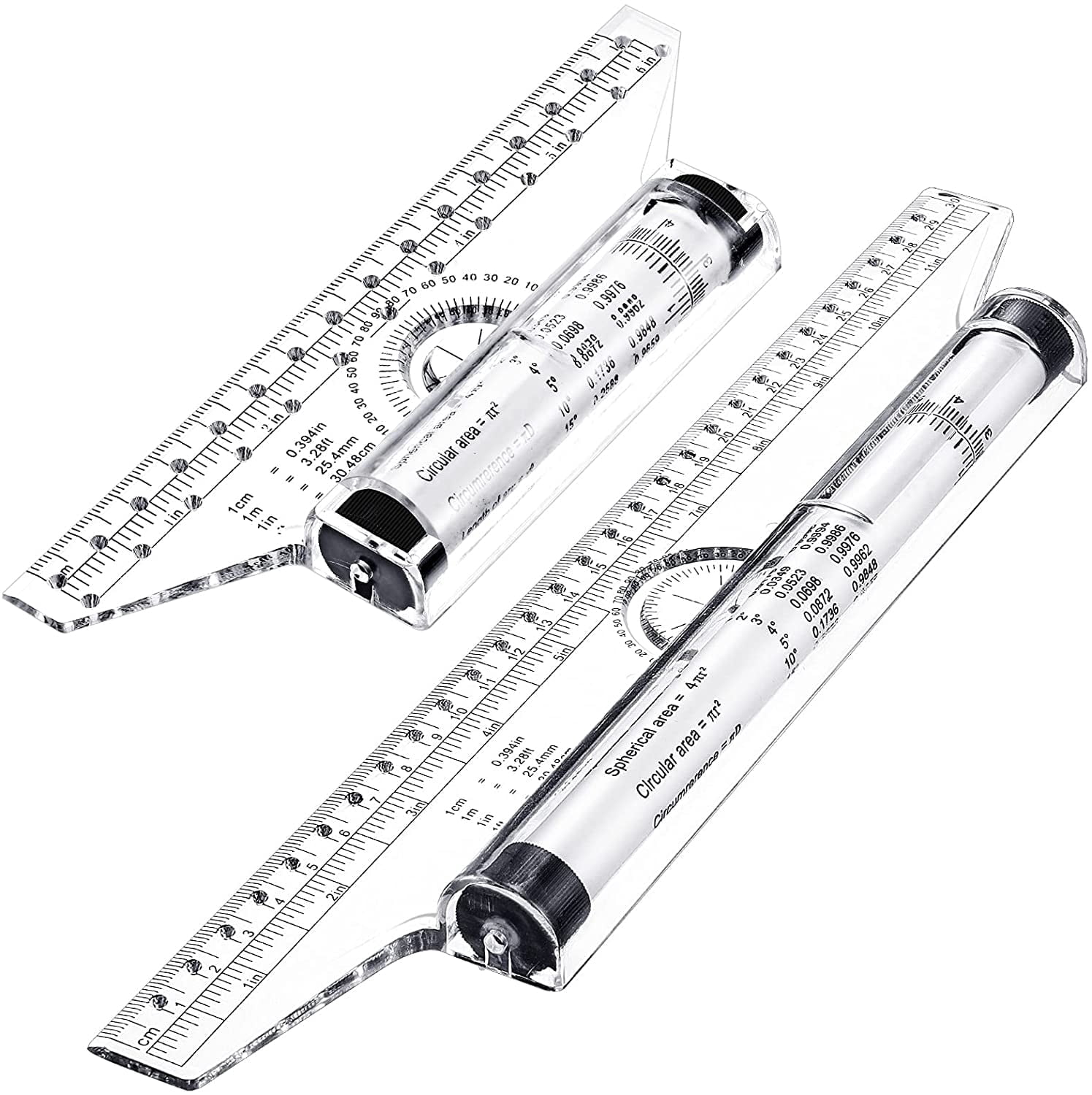 Plastic Parallel Rolling Ruler - Multifunctional Measuring Tool for ...