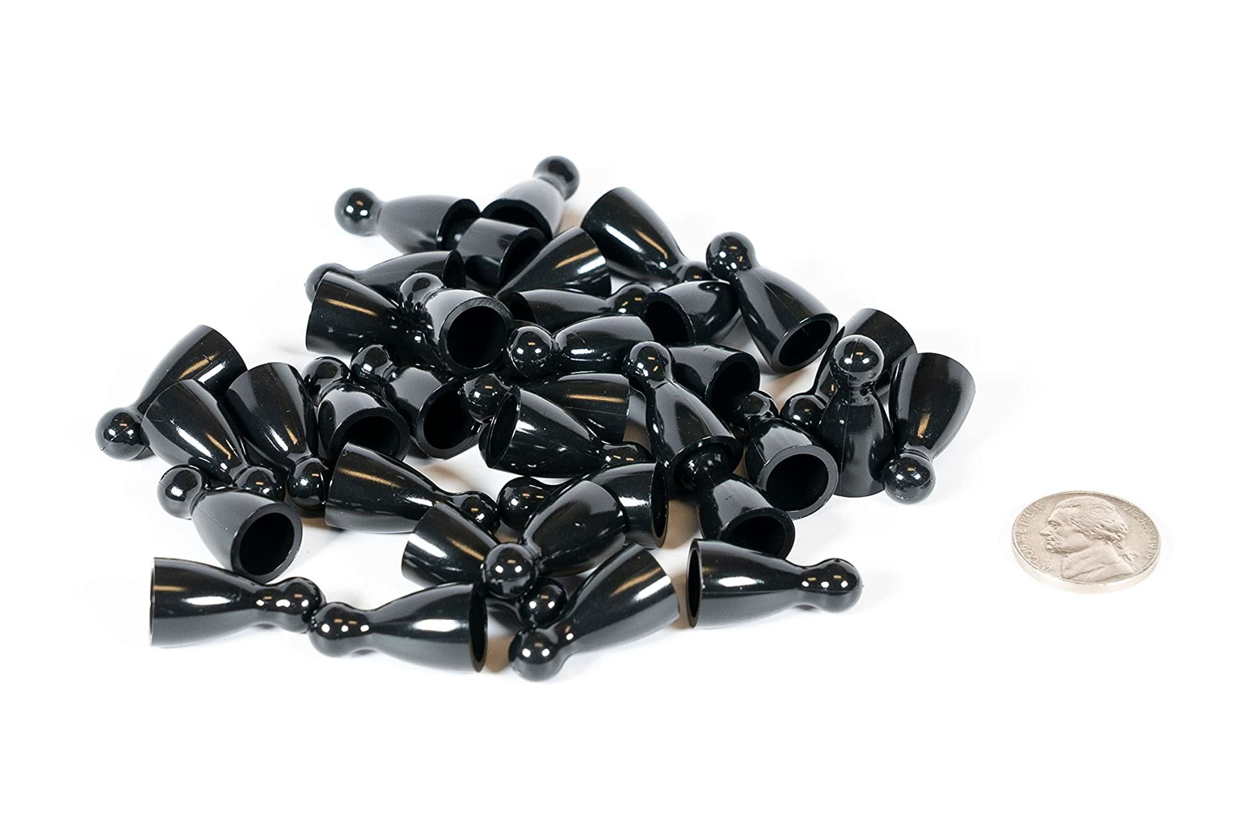 Plastic Pawns: Set of STF9 36 Black Color Board Pieces (Chess & Sorry ...