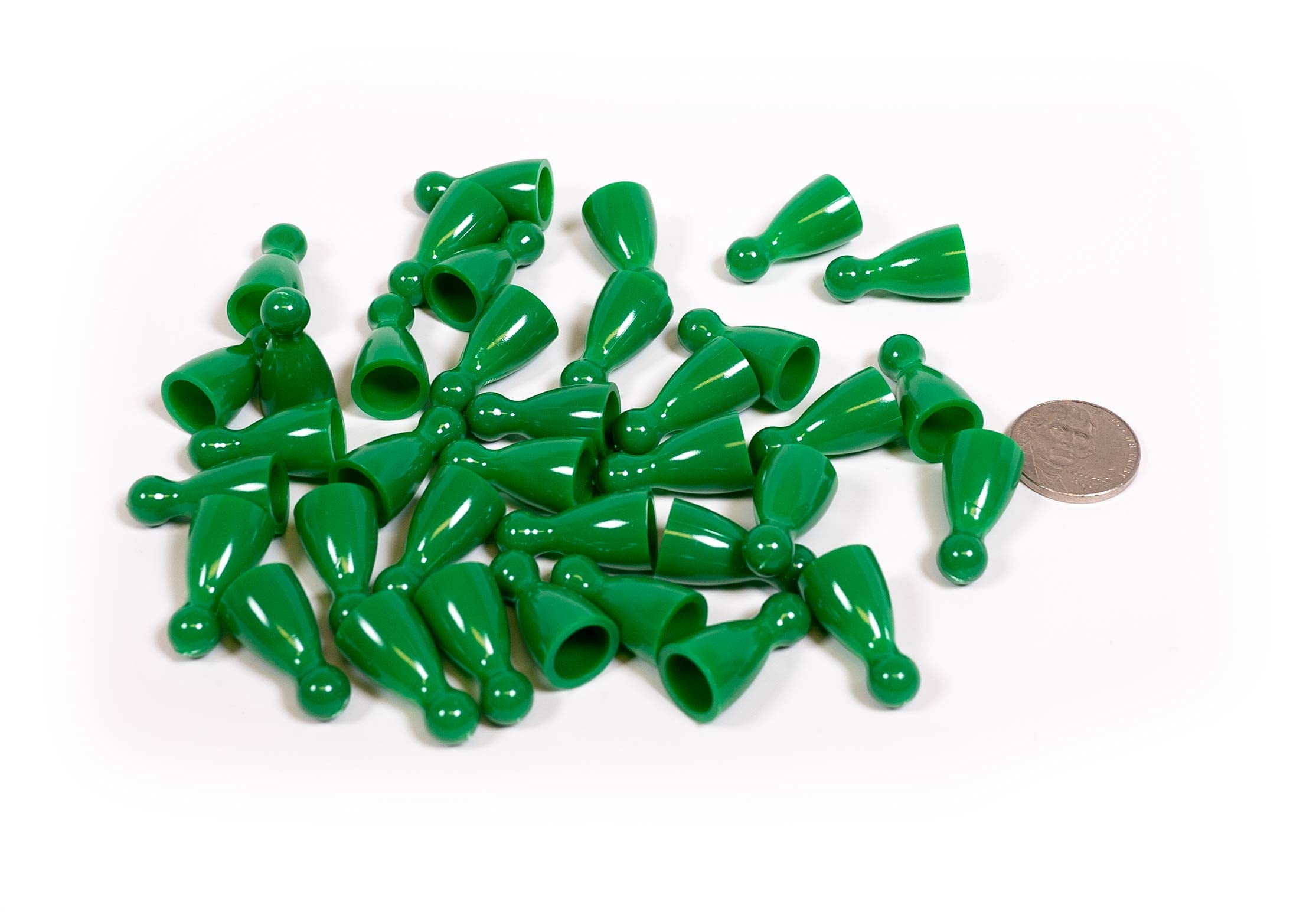 Plastic Pawns: Set of STF9 36 Green Color Board Pieces (Chess & Sorry ...