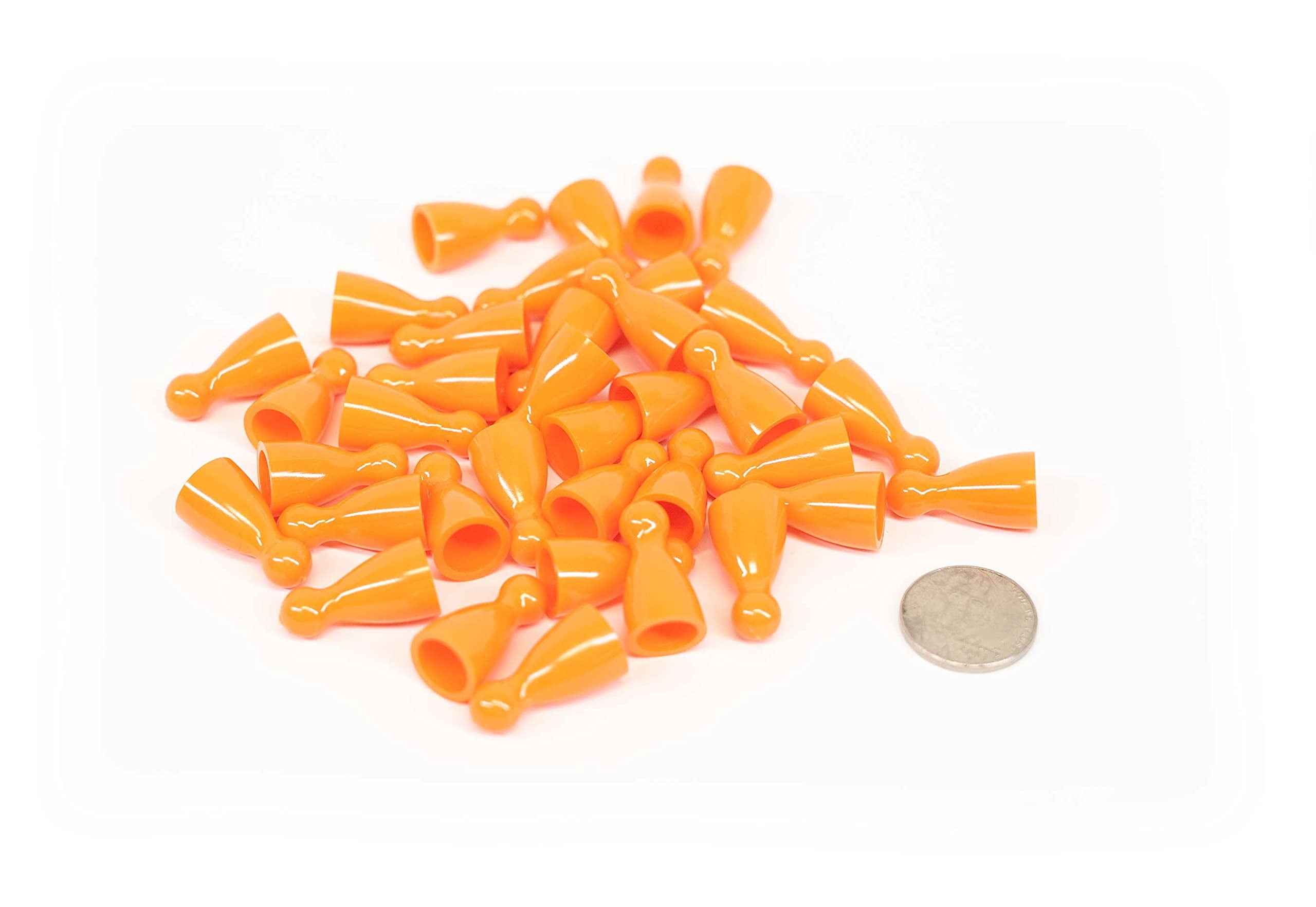 Plastic Pawns: Set of STF9 36 Orange Color Board Playing Pieces (Chess ...