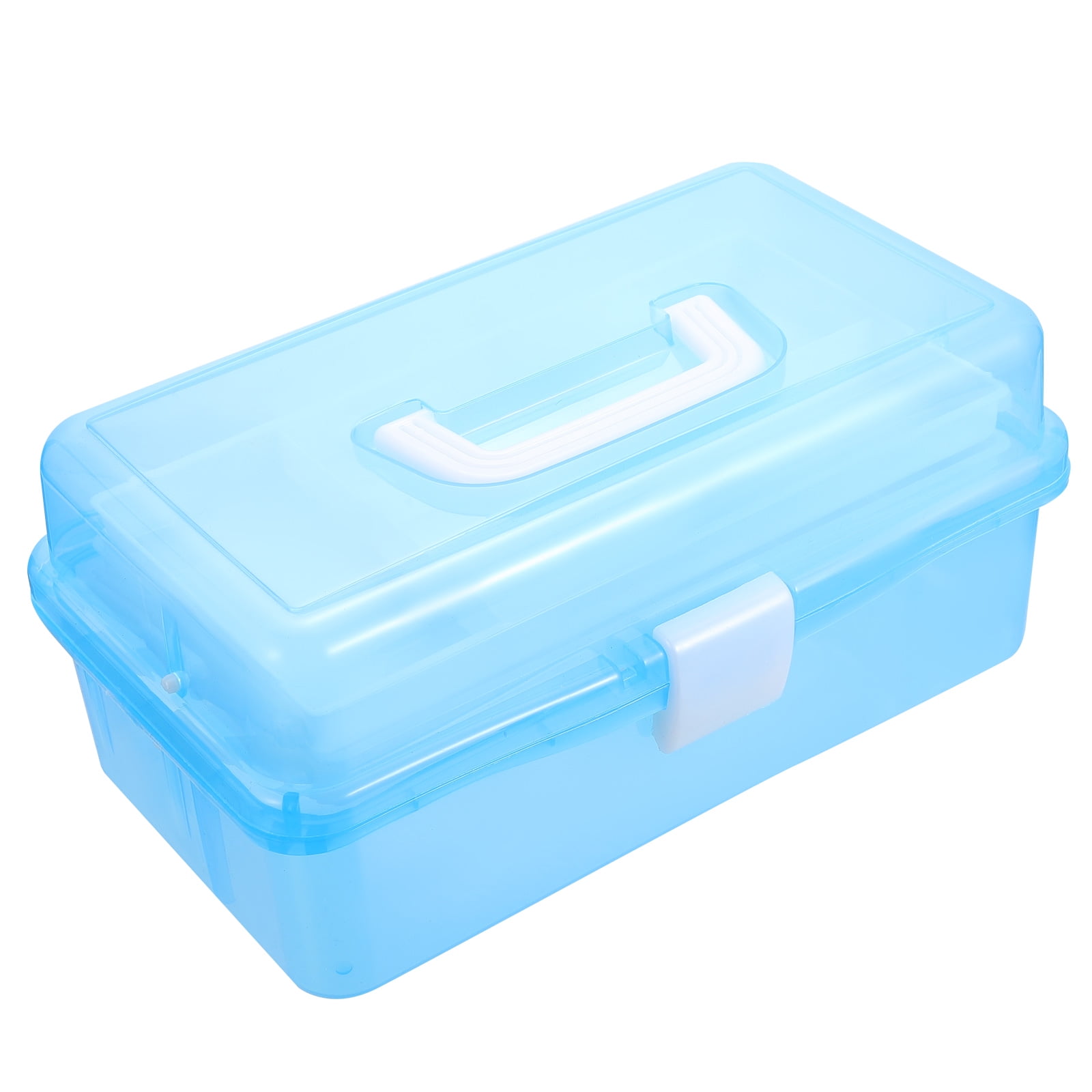 1pc Portable Handle Plastic Tool Box with Three Layers Storage for Home ...