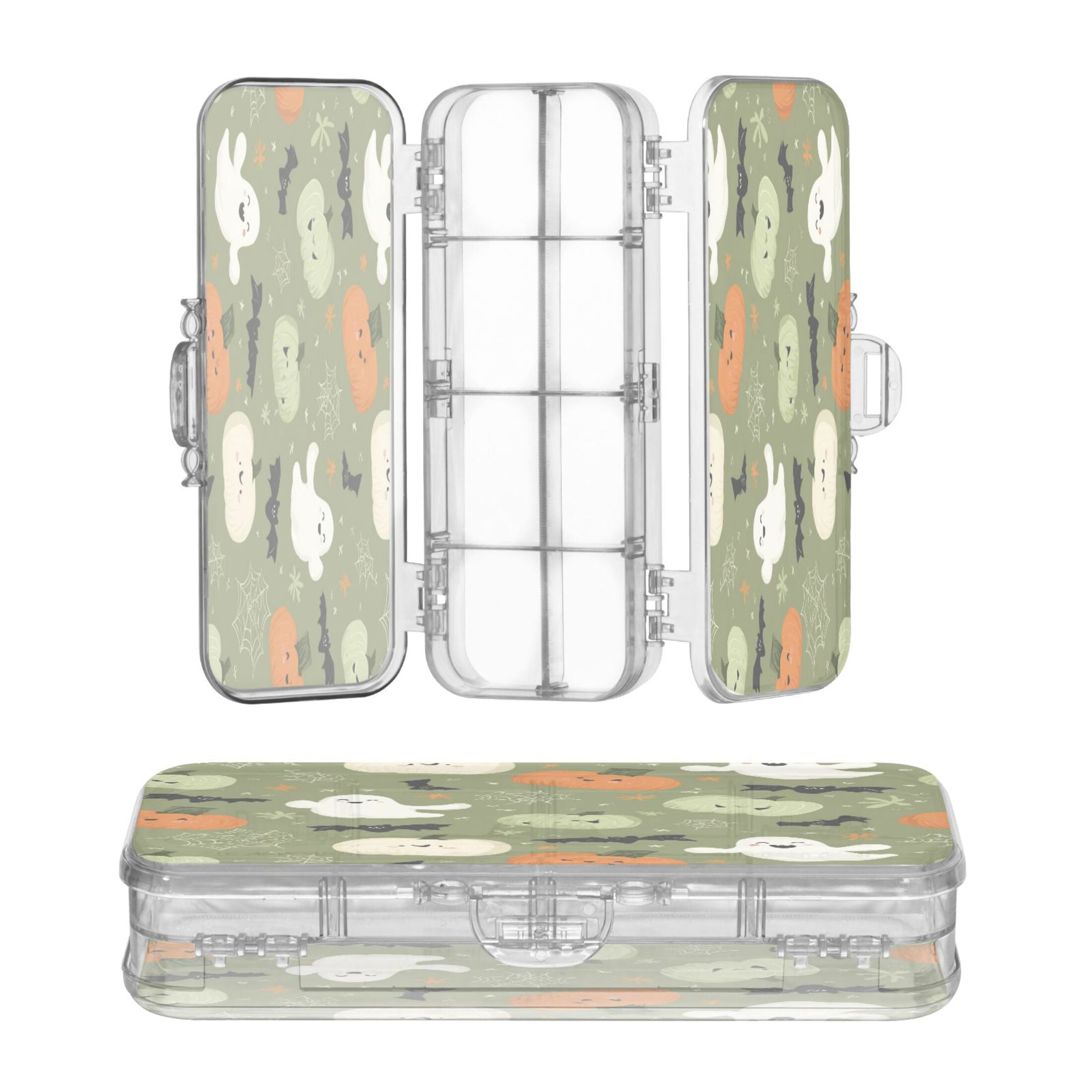 Plastic Pencil Box Large Capacity Pencil Boxes Clear Boxes with Snap ...